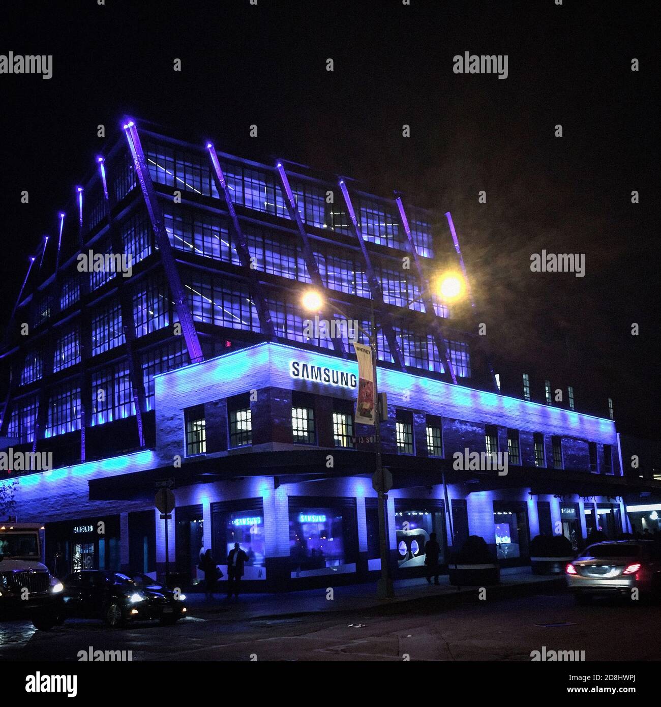 Samsung 837 Building at Night, Meatpacking District, New York City, New ...