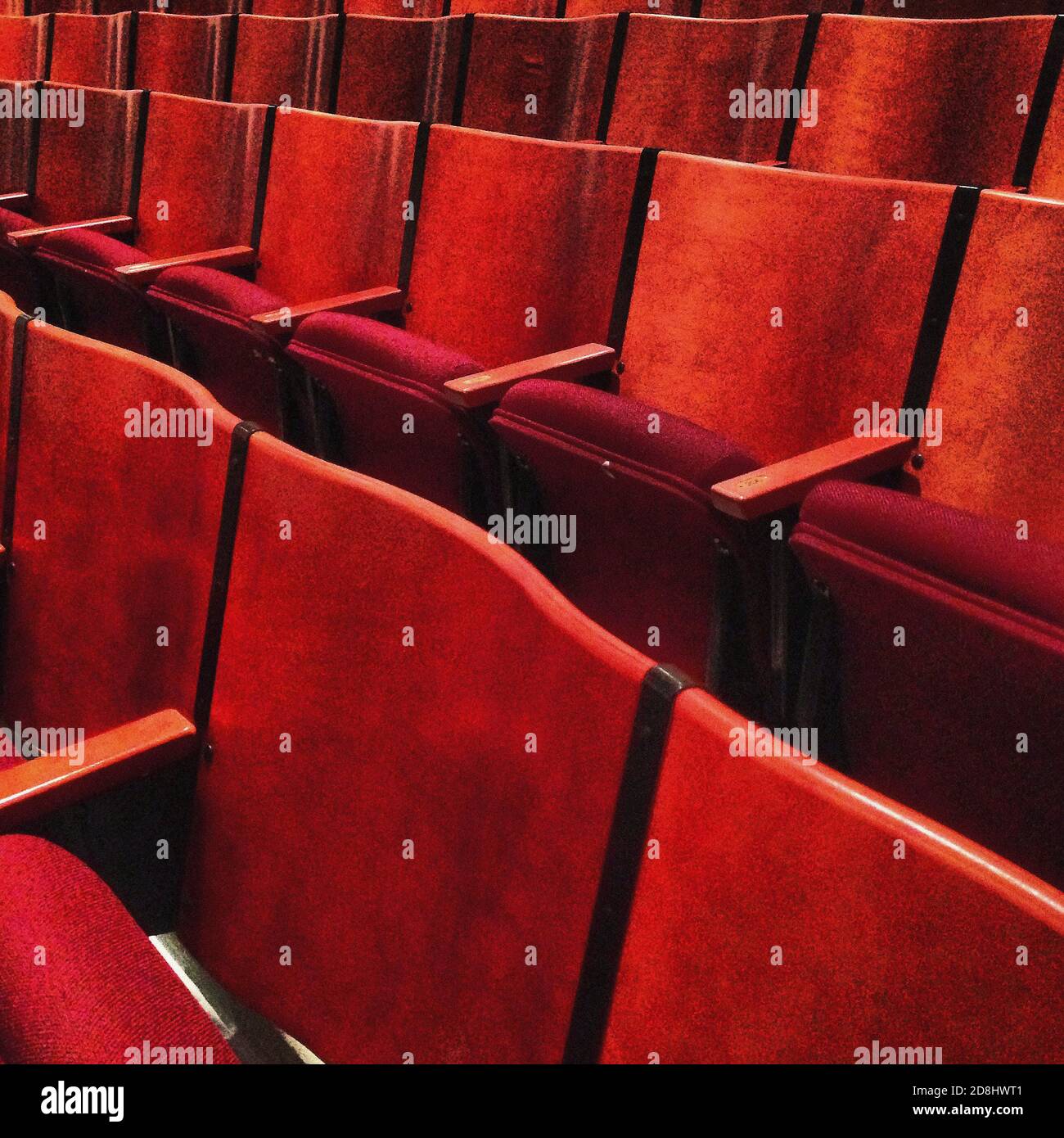 Rows of Red Theater Seating Stock Photo - Alamy