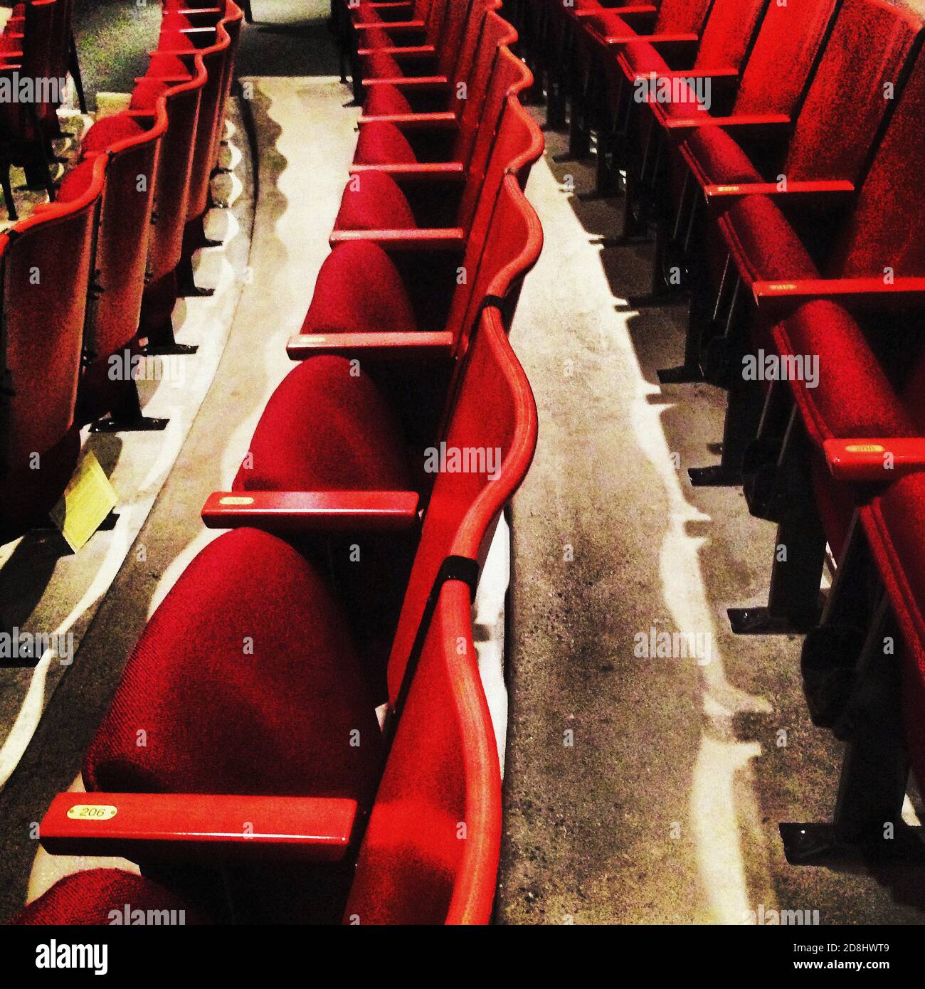 Rows of Red Theater Seating Stock Photo - Alamy