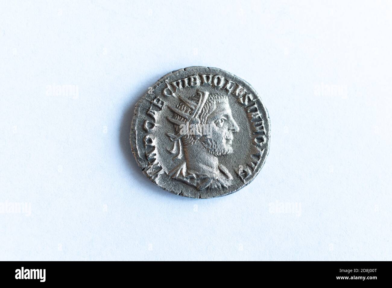 front roman coin roman empire Stock Photo - Alamy