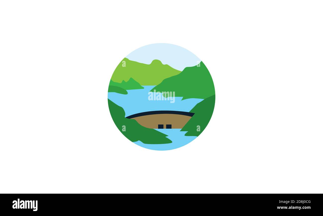 Hydroelectric dam isolated icon vector hi-res stock photography and ...