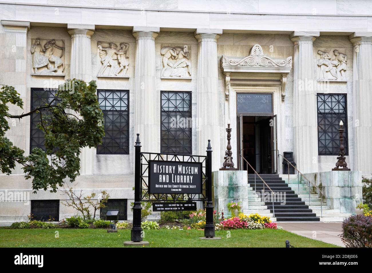 History Museum & Library, Buffalo City, New York State, USA Stock Photo ...