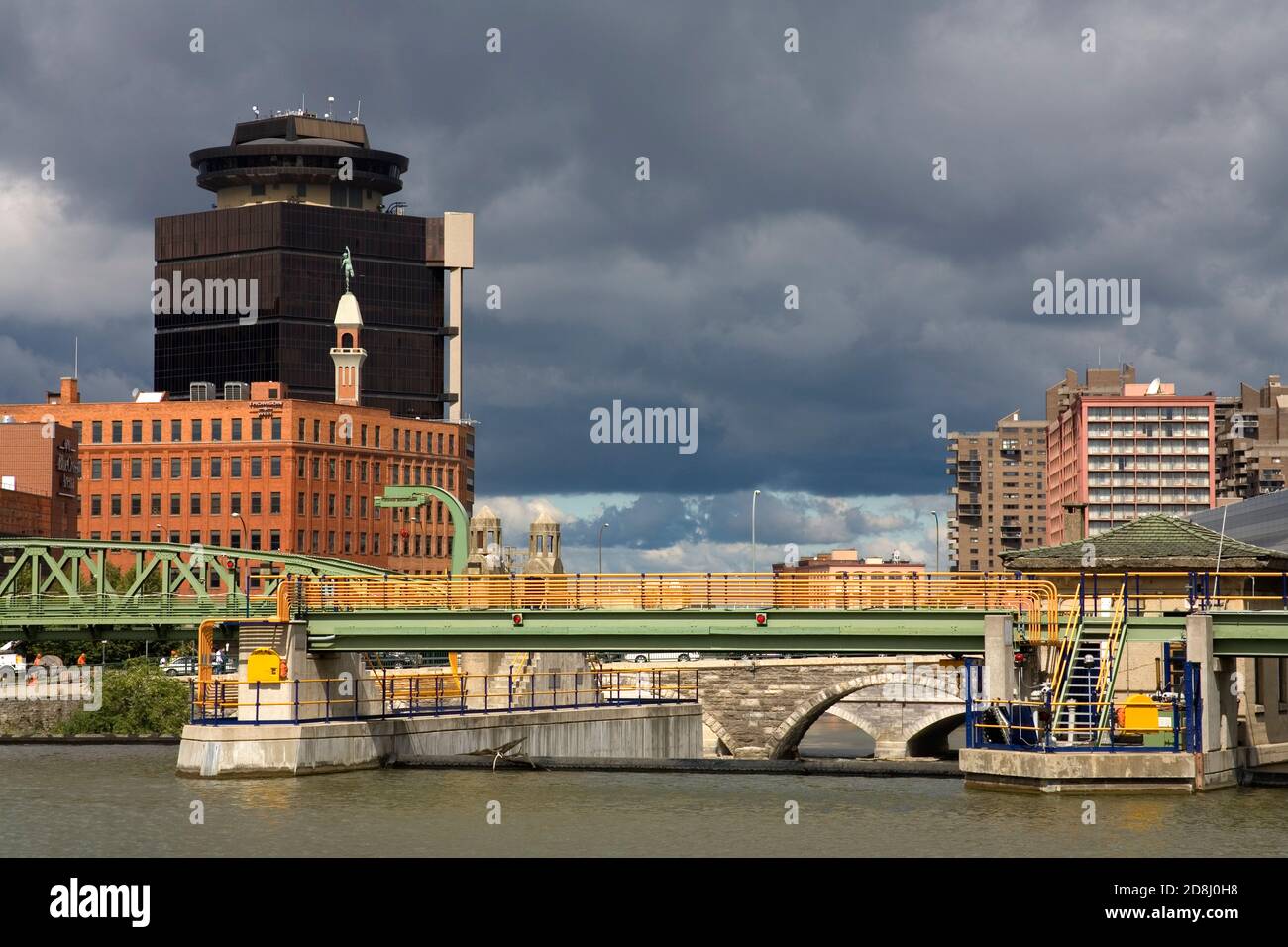 Genesee River & Skyline, Rochester, New York State, USA Stock Photo - Alamy