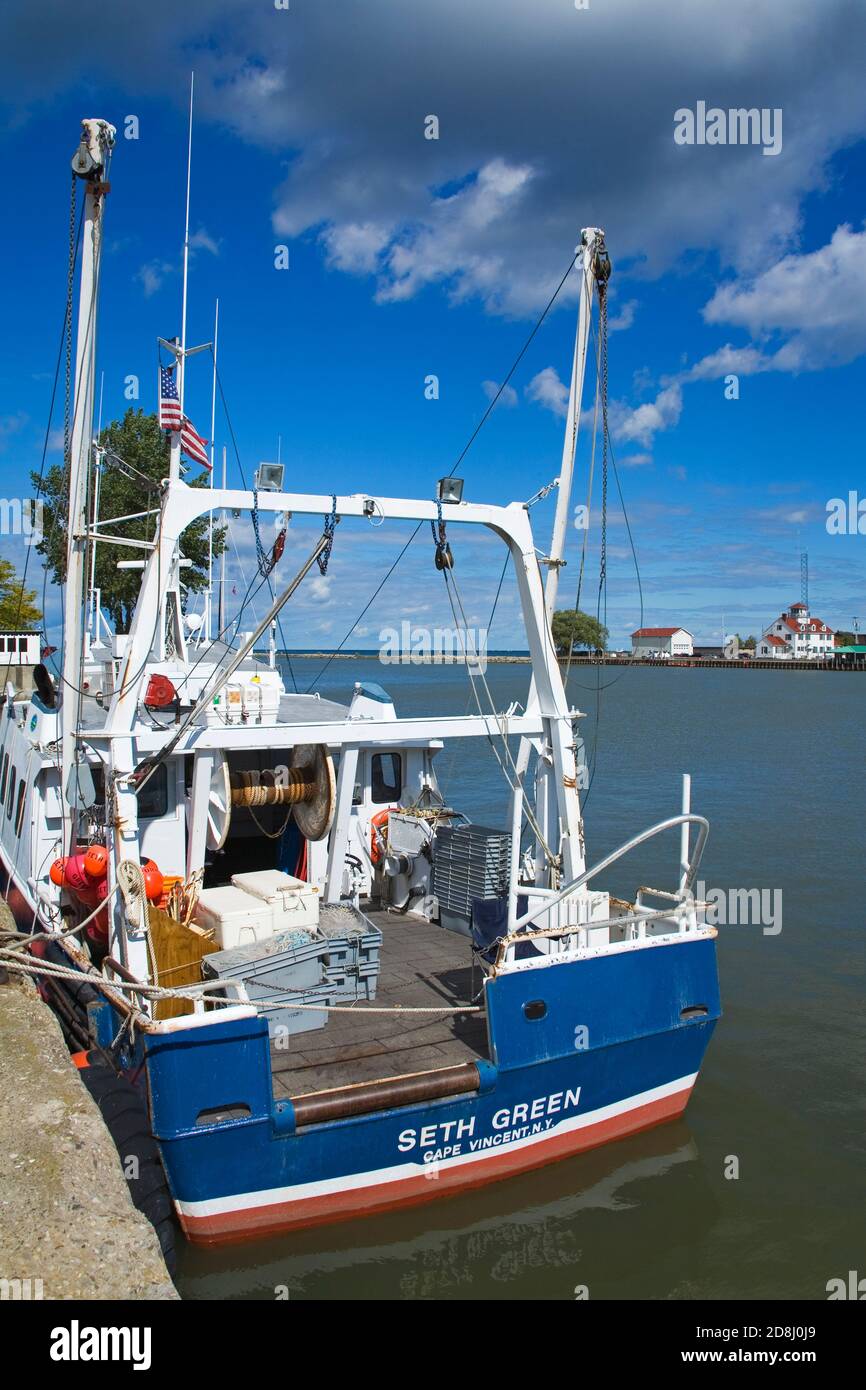 Fishing Boat, Port of Rochester, New York State, USA Stock Photo - Alamy