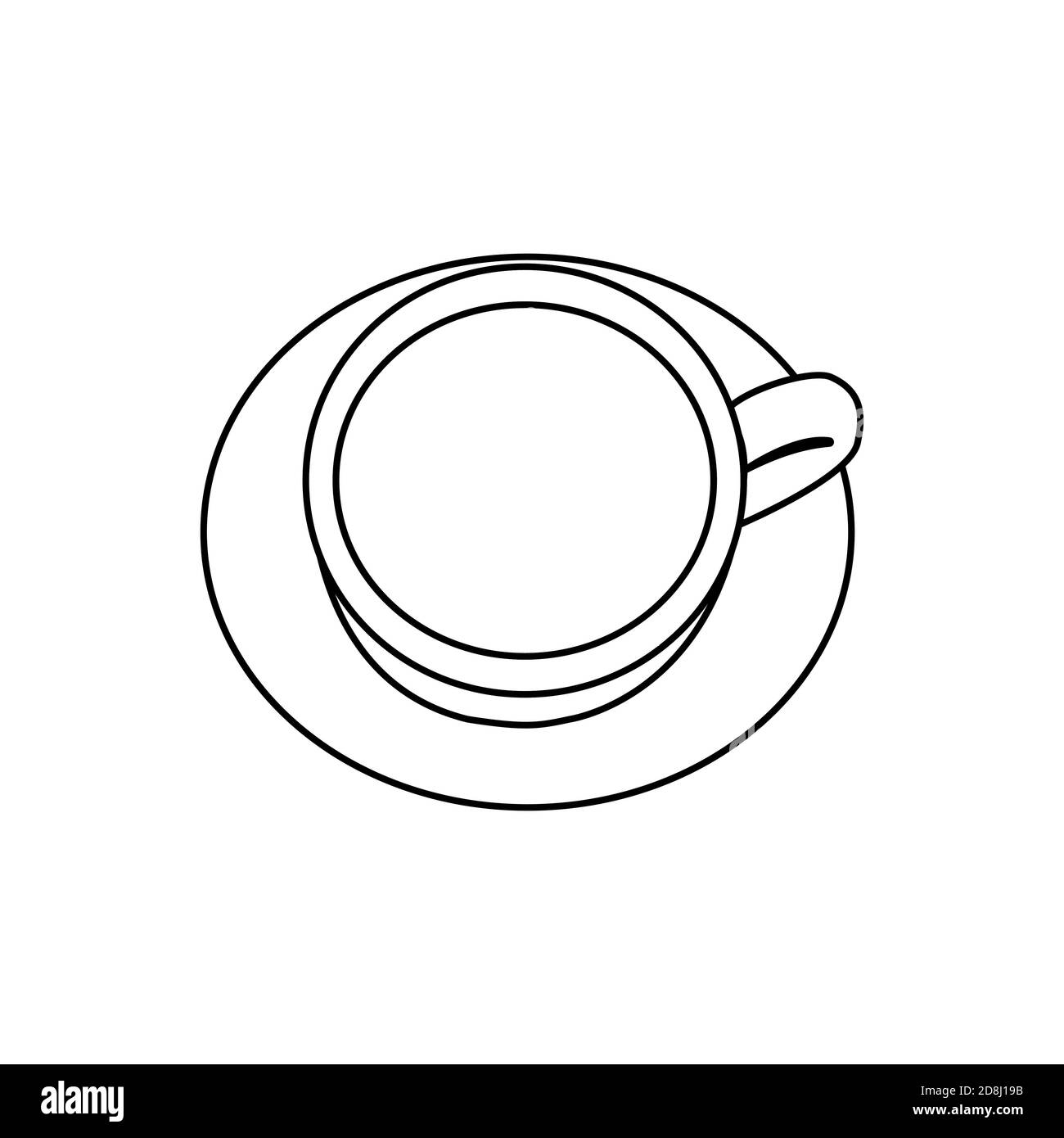 Coffee Cup Vector Top View