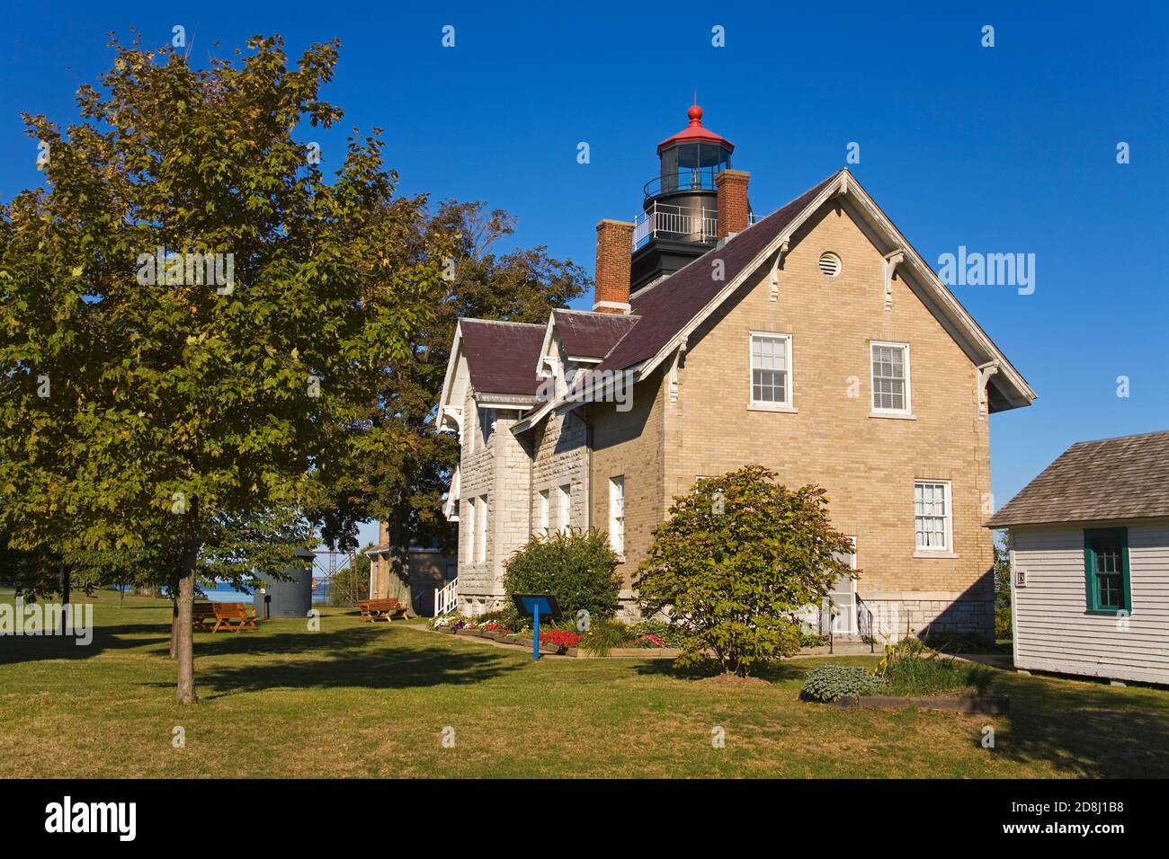 Thirty Mile Lighthouse, Golden Hill State Park, Lake Ontario, New York ...
