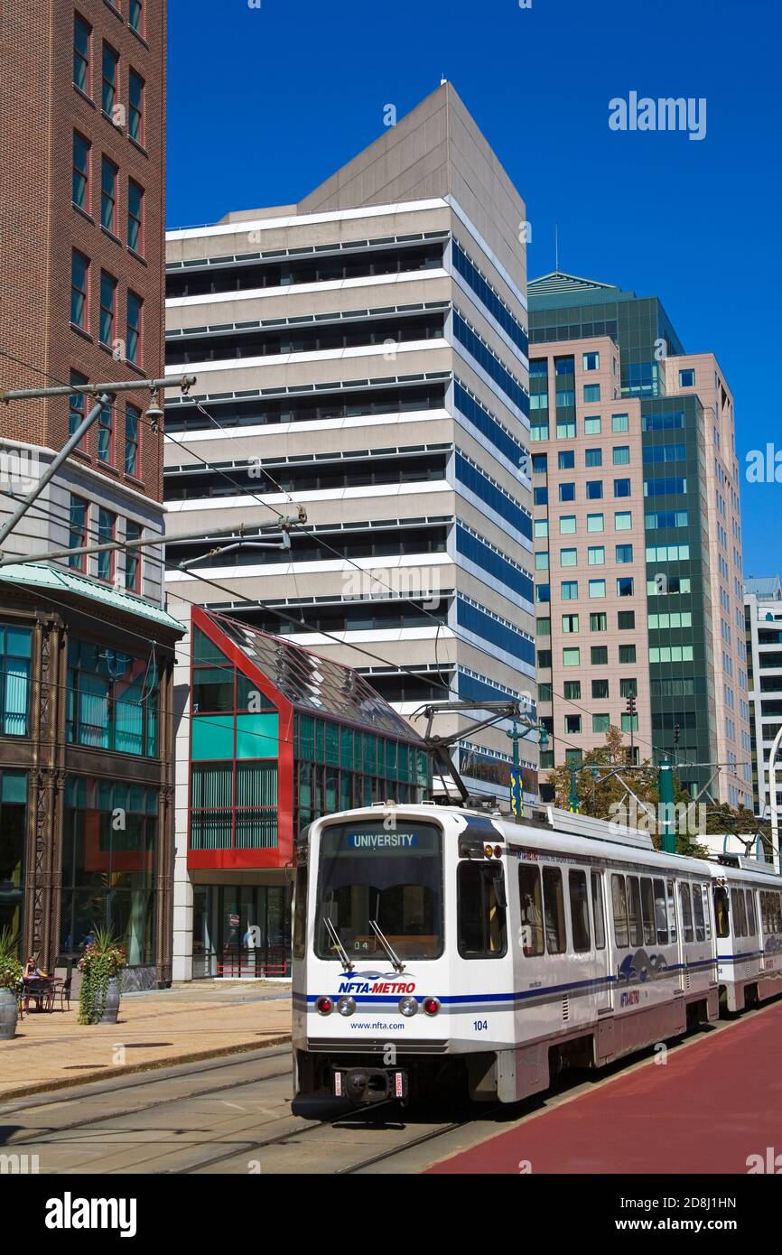 Main Street, Buffalo City, New York State, USA Stock Photo - Alamy