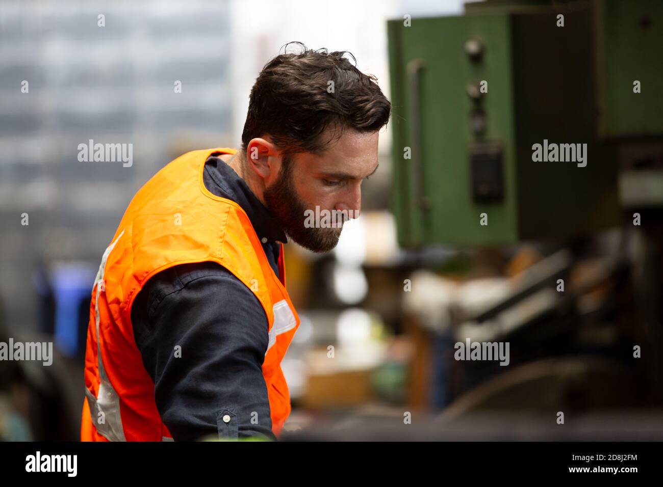 Manufacturing staff engineer in production of factory, professional ...