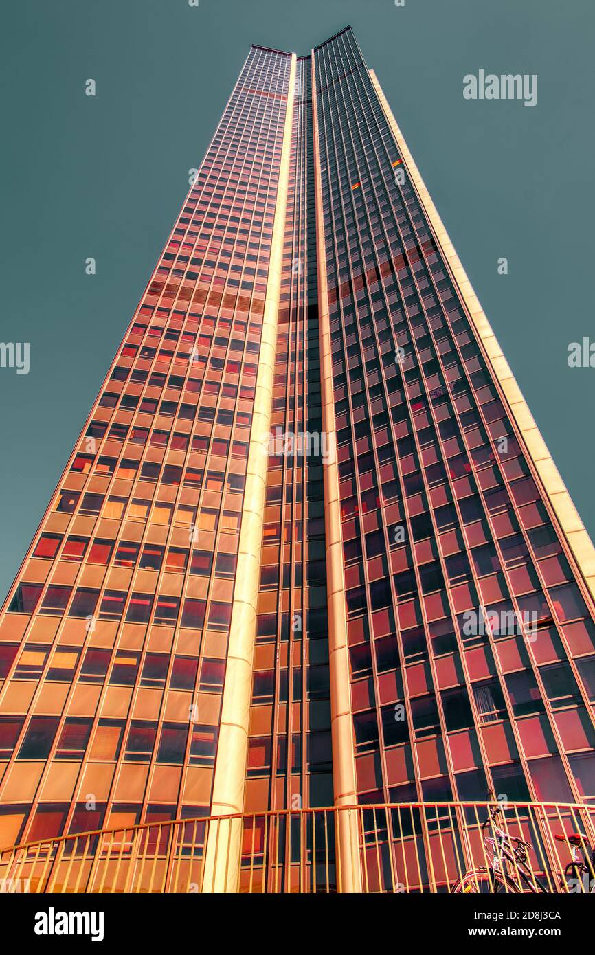 The Montparnasse Tower, a well-known skyscraper in Paris, France Stock ...