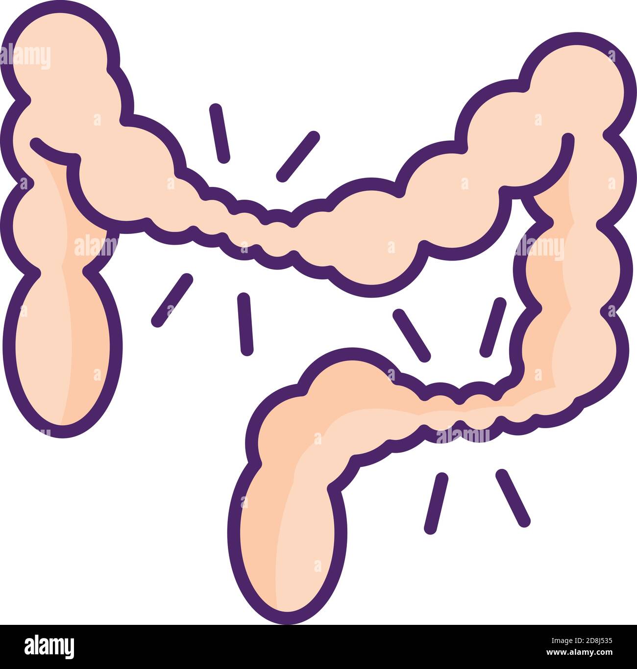 Irritable bowel syndrome RGB color icon Stock Vector Image & Art - Alamy