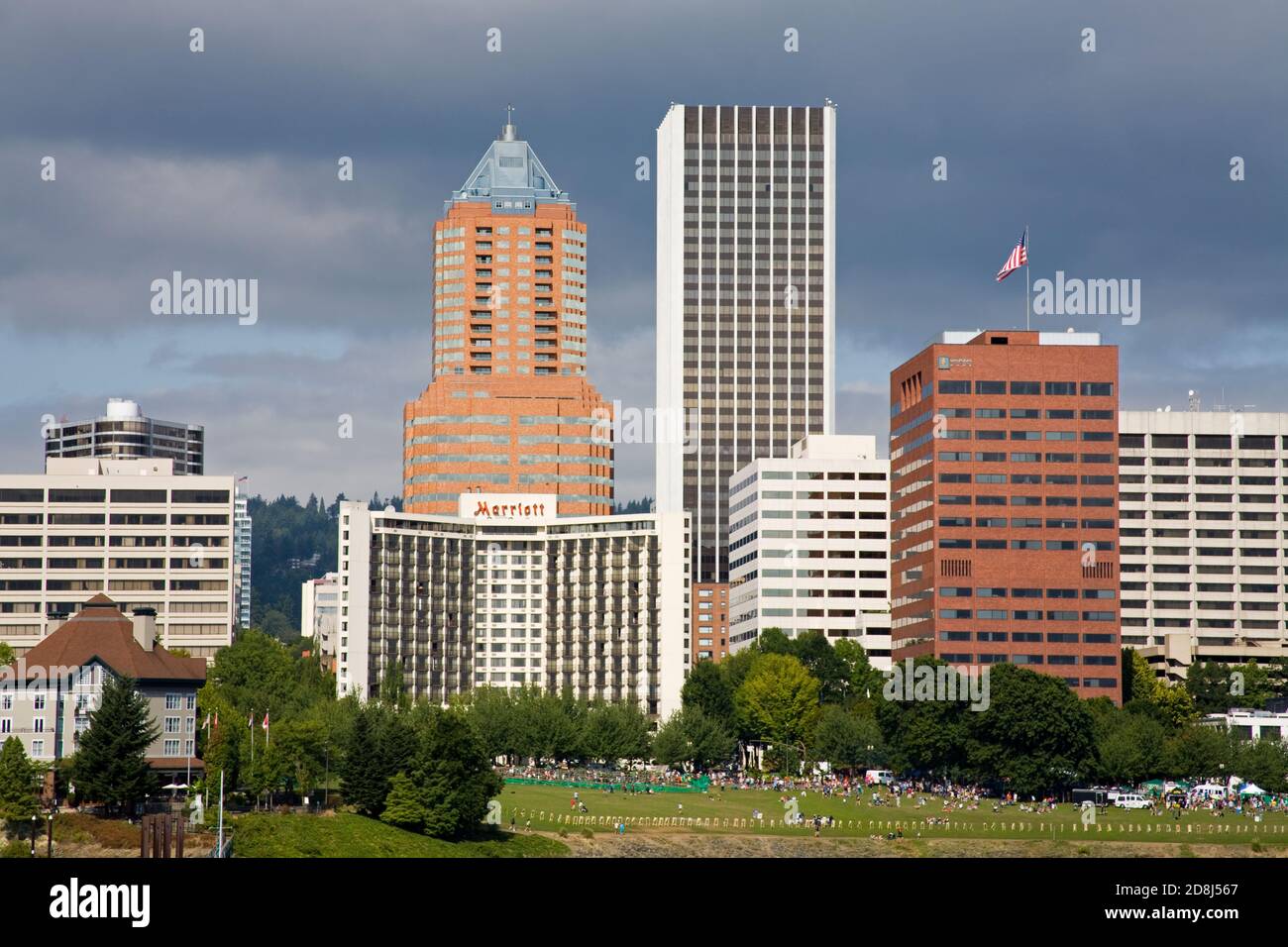 Portland skyline, Oregon, USA Stock Photo - Alamy