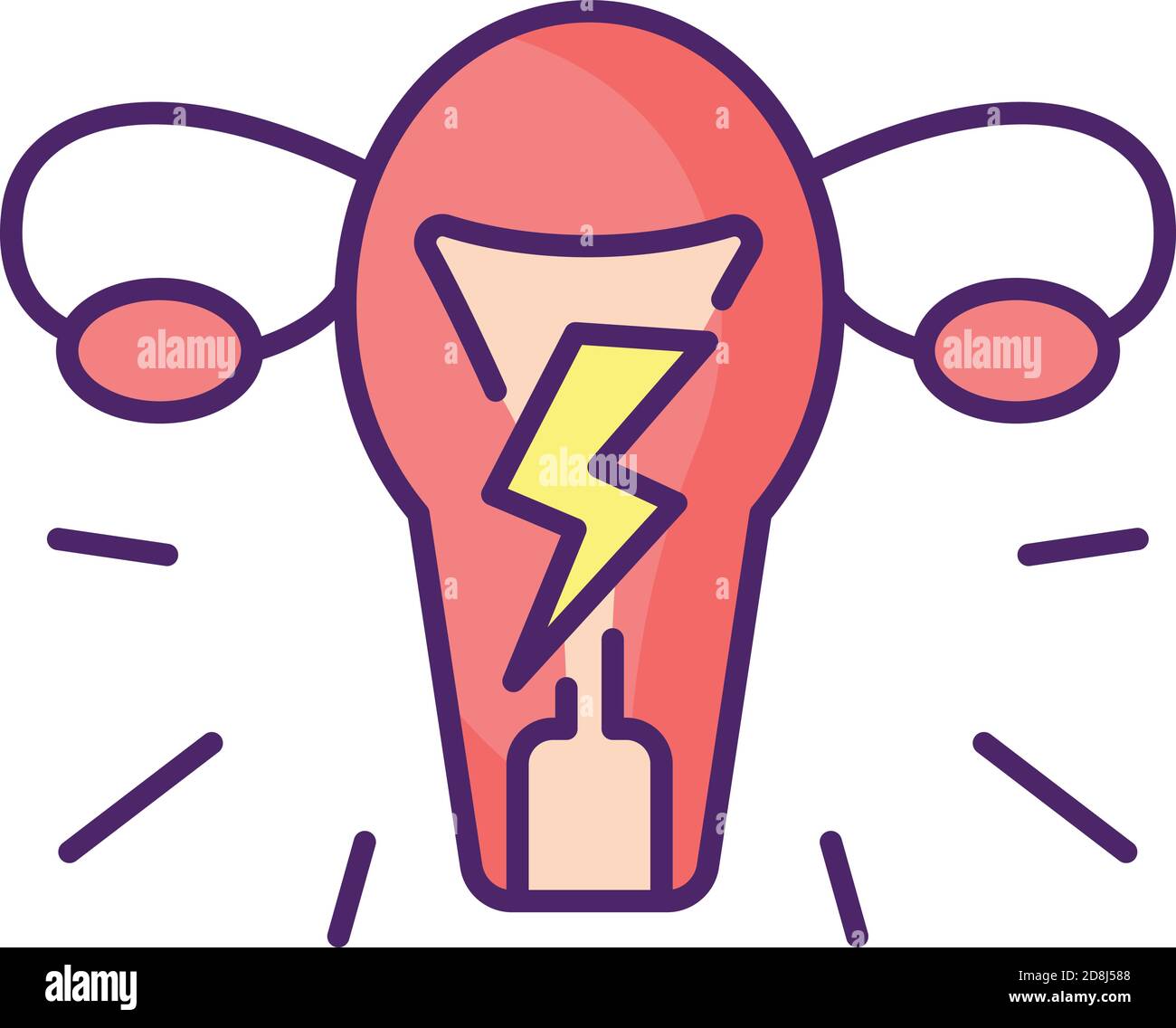 Concept stomach pain cramps Cut Out Stock Images & Pictures - Alamy