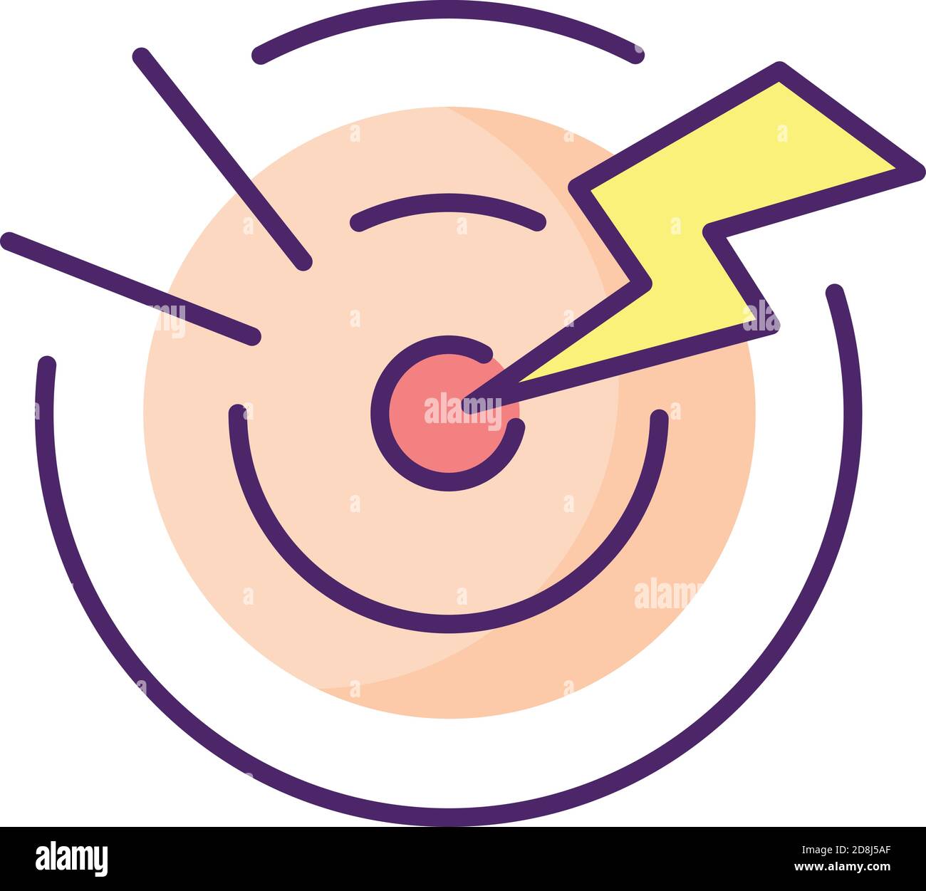 Acute pain RGB color icon Stock Vector Image & Art - Alamy