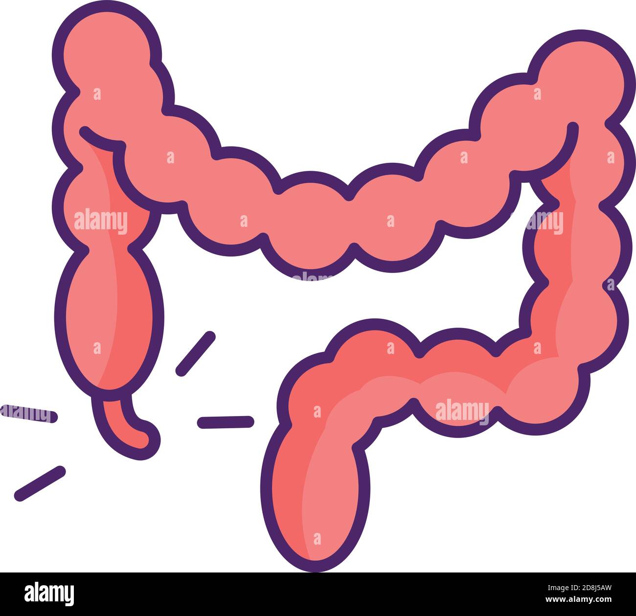 Appendicitis RGB color icon Stock Vector Image & Art - Alamy
