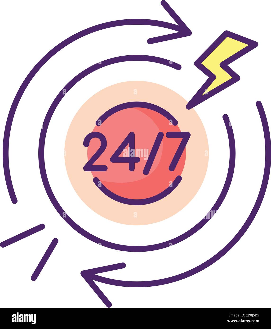 Chronic abdominal pain RGB color icon Stock Vector Image & Art - Alamy