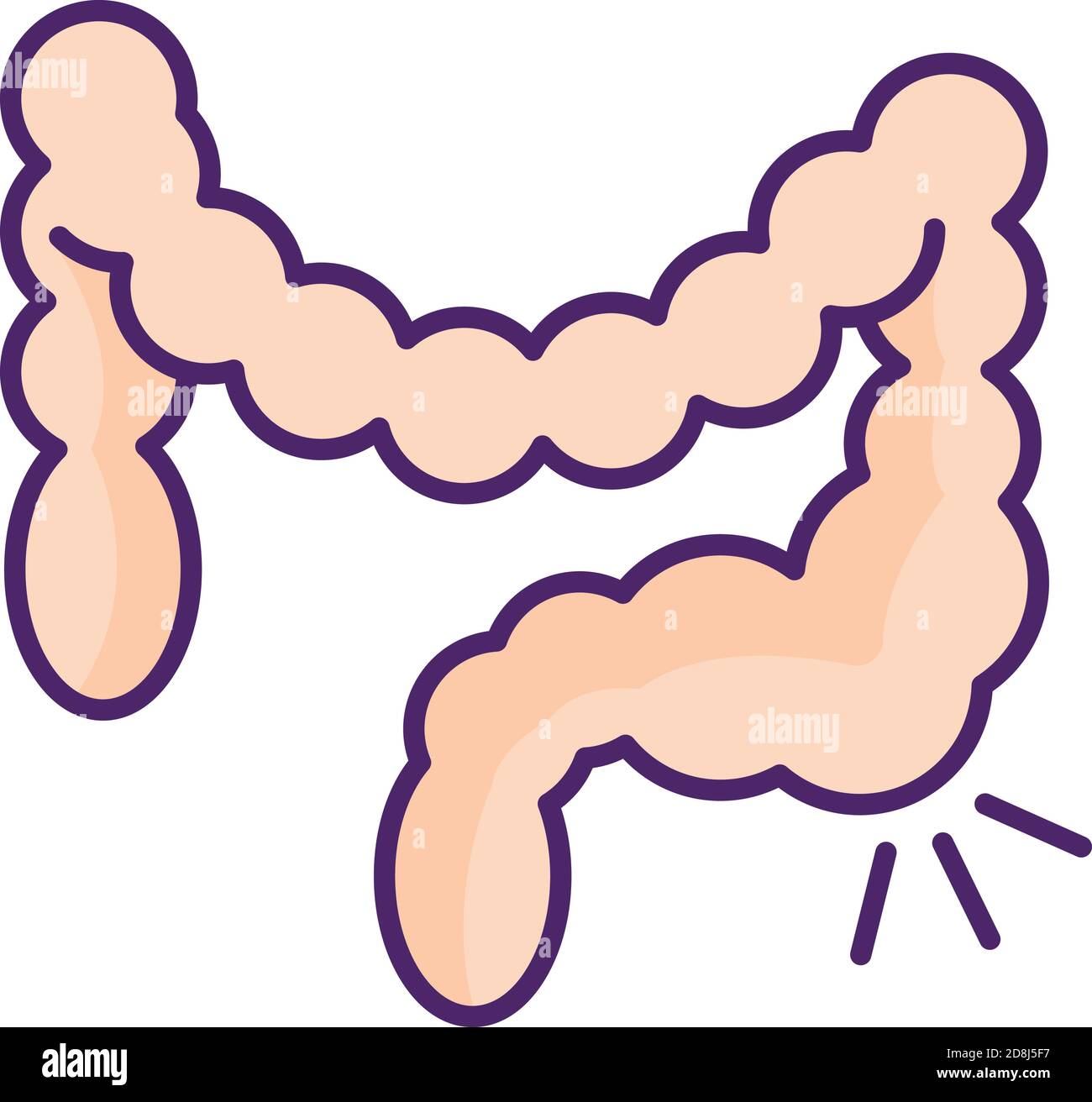 Constipation RGB color icon Stock Vector Image & Art - Alamy
