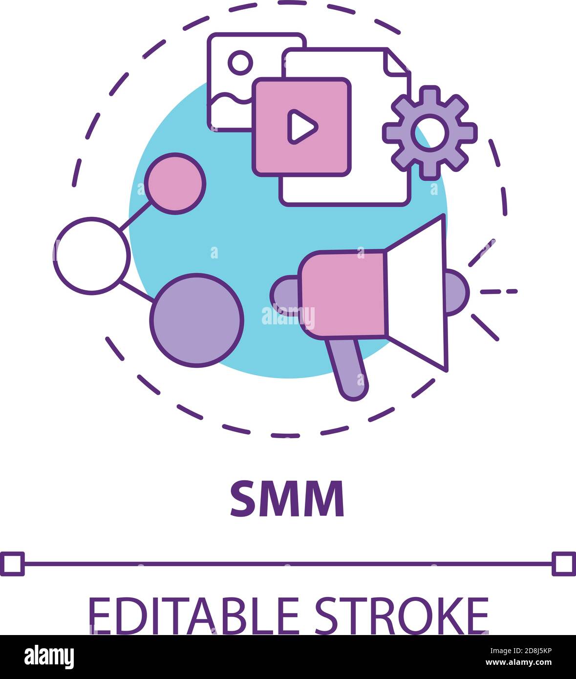 Smm circle Stock Vector Images - Alamy