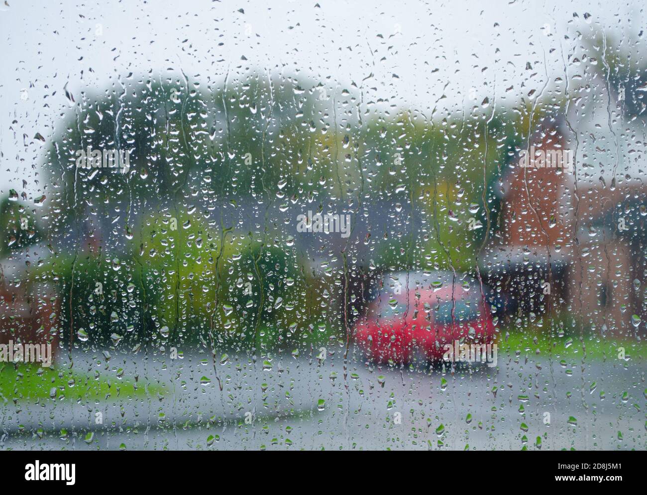 Brick house in rainy weather hi-res stock photography and images - Alamy