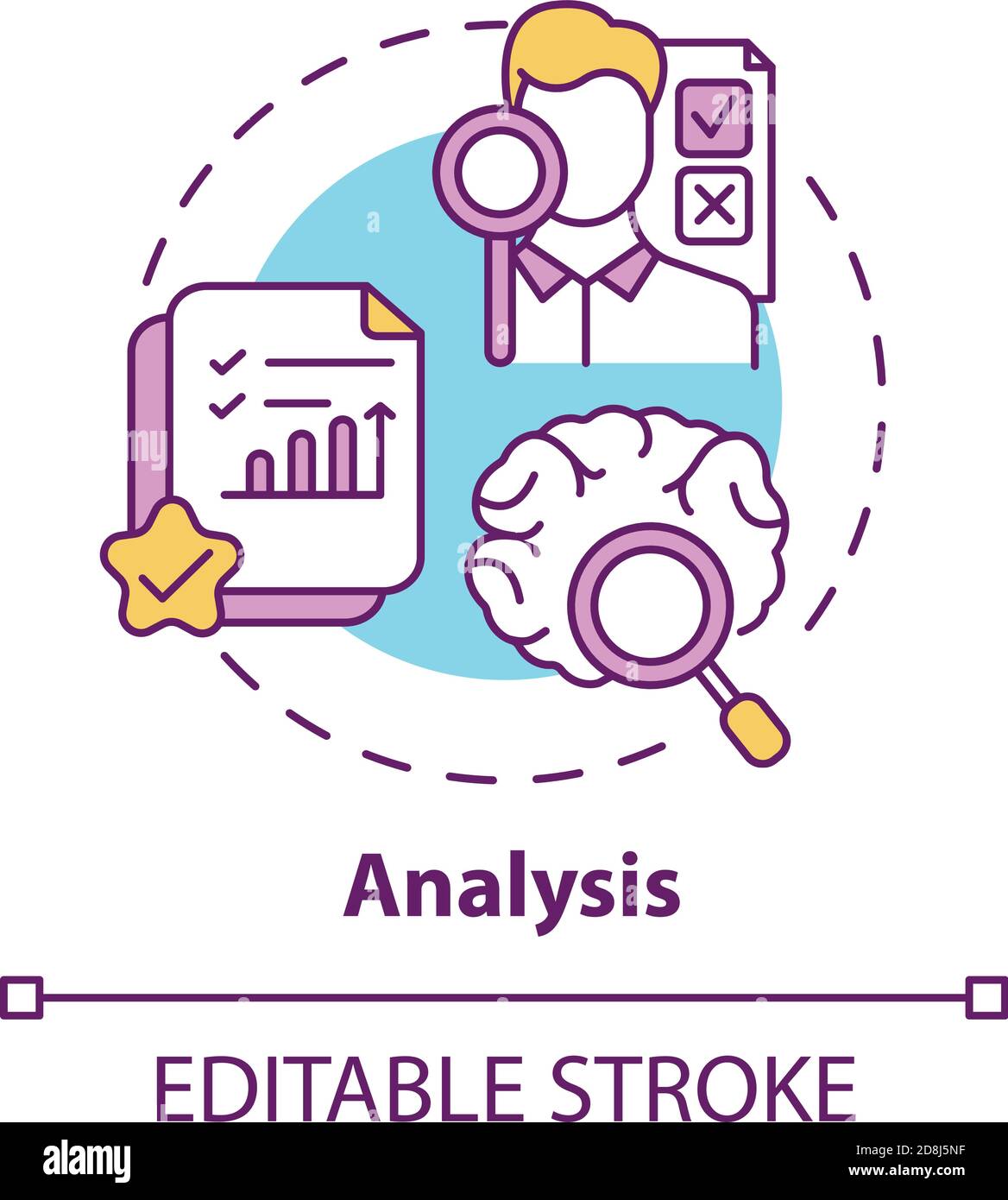 Analysis concept icon Stock Vector Image & Art - Alamy