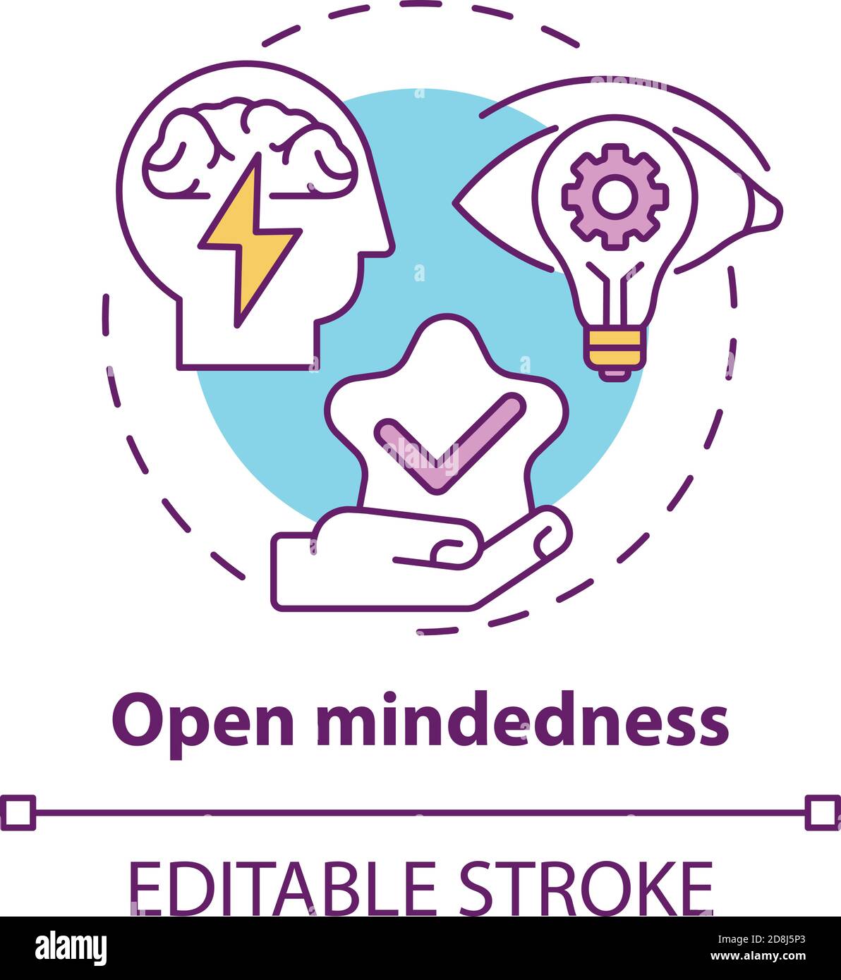 Open mindedness concept icon Stock Vector Image & Art - Alamy