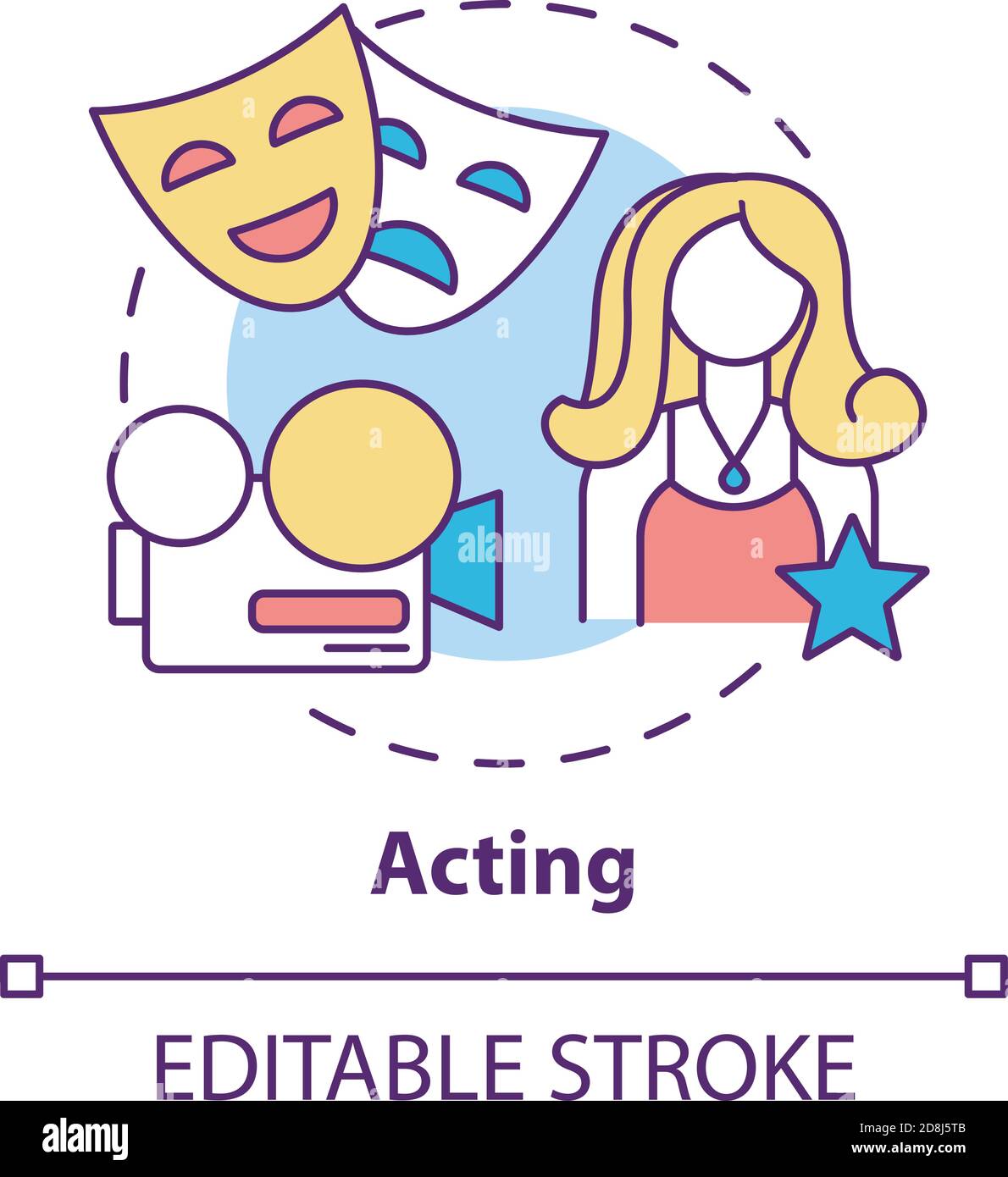 Acting concept icon Stock Vector Image & Art - Alamy