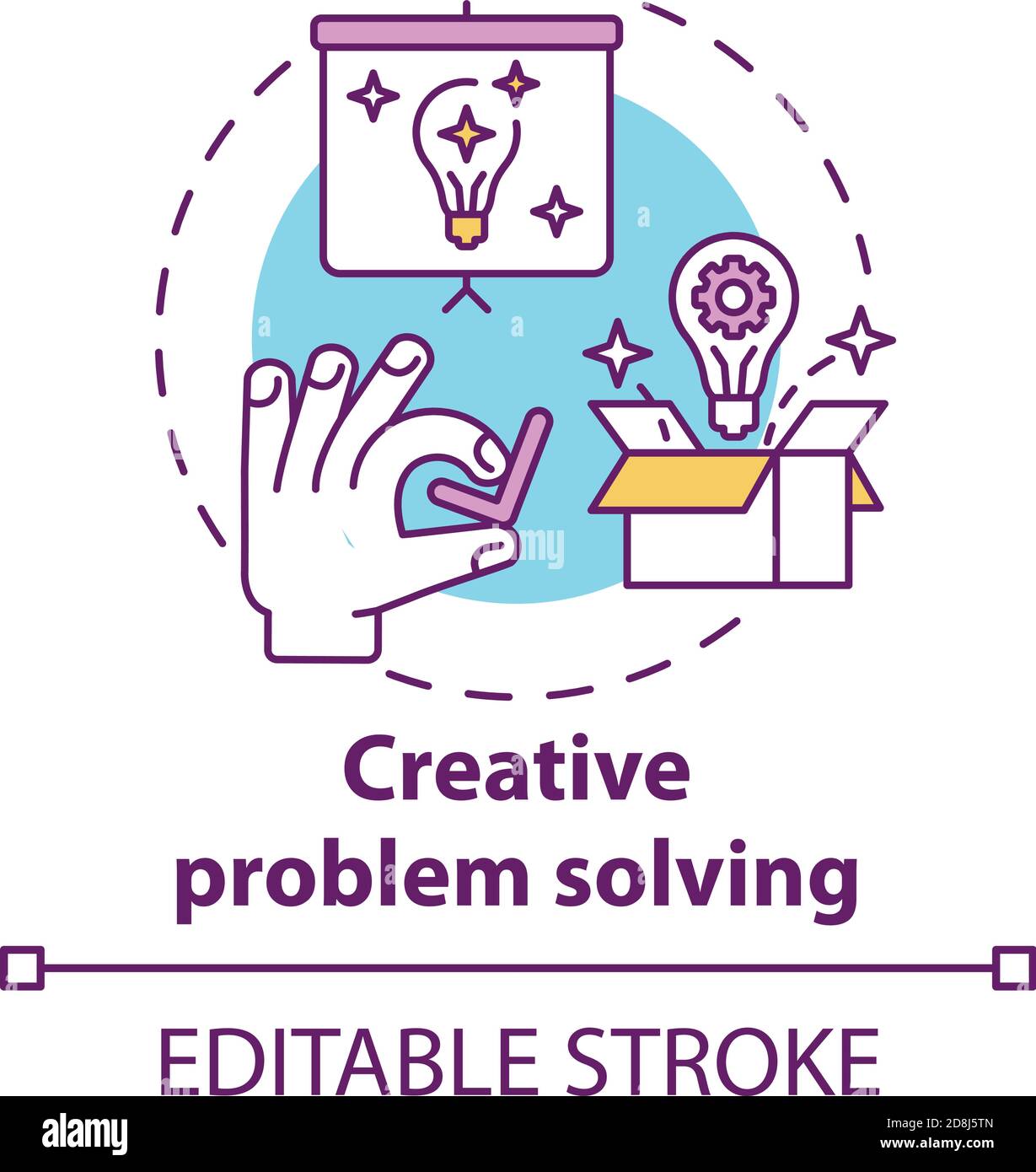 Creative problem solving concept icon Stock Vector Image & Art - Alamy Creative problem solving concept icon Stock Vector Image & Art - Alamy