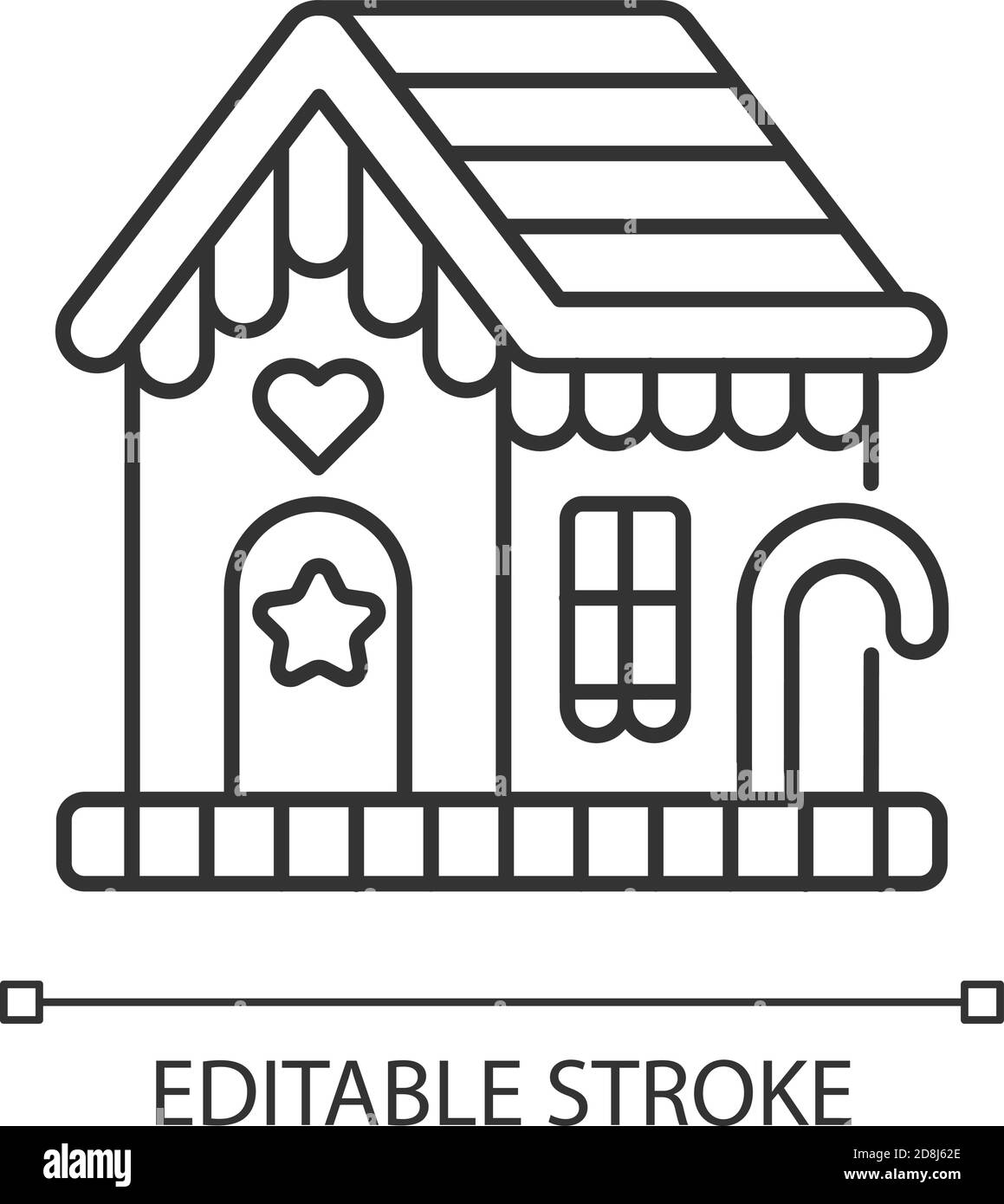 Gingerbread House Clip Art Black And White
