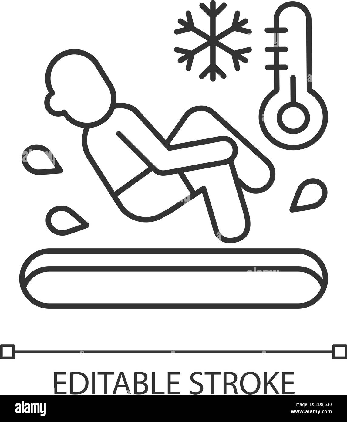 Polar bear icon flat Black and White Stock Photos & Images - Alamy