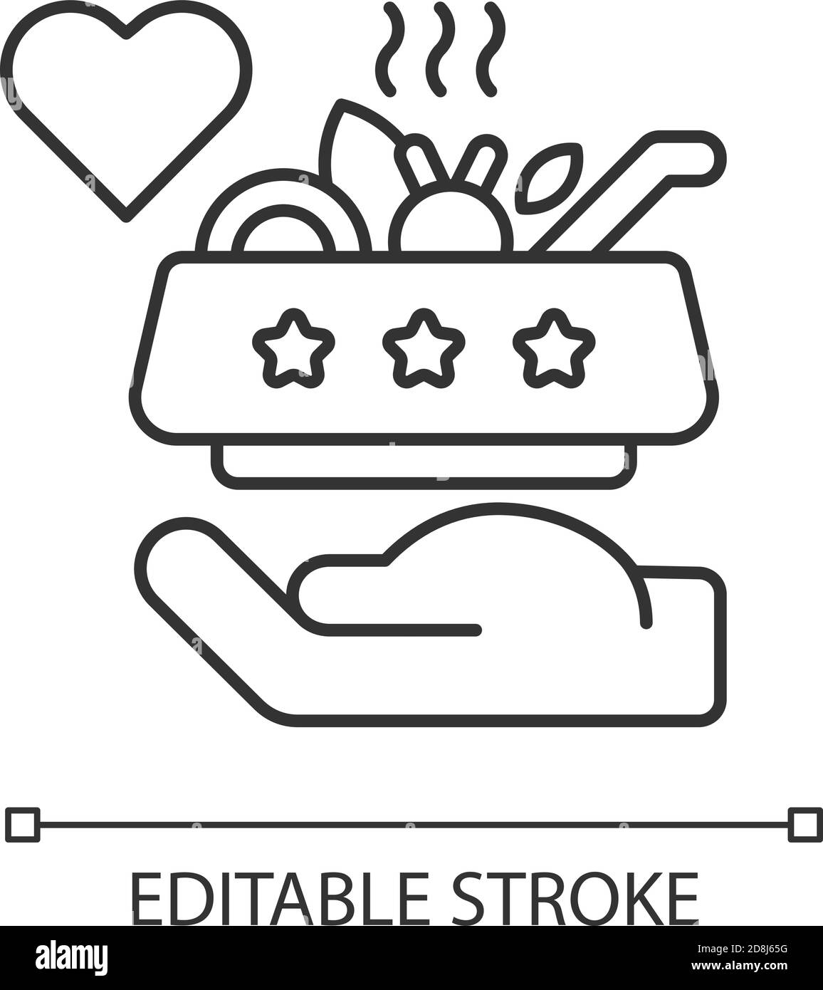 Soup kitchen volunteer linear icon Stock Vector Image & Art - Alamy