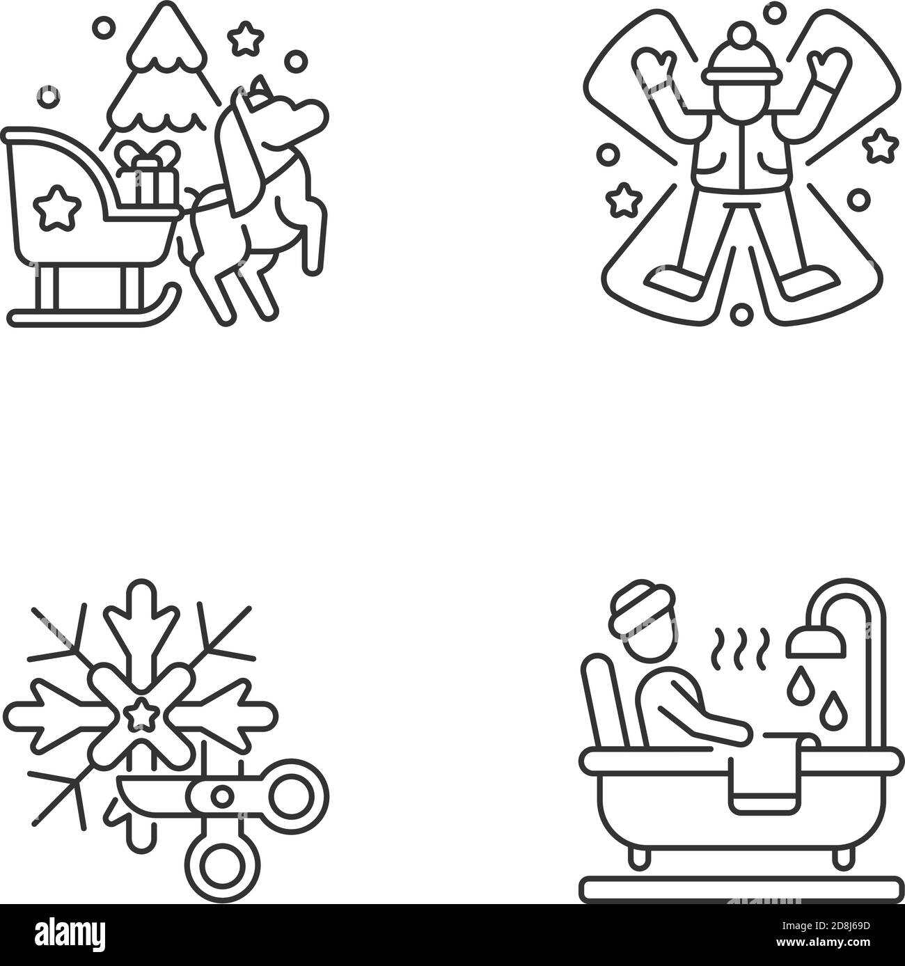 Entertainment concept christmas in Black and White Stock Photos ...