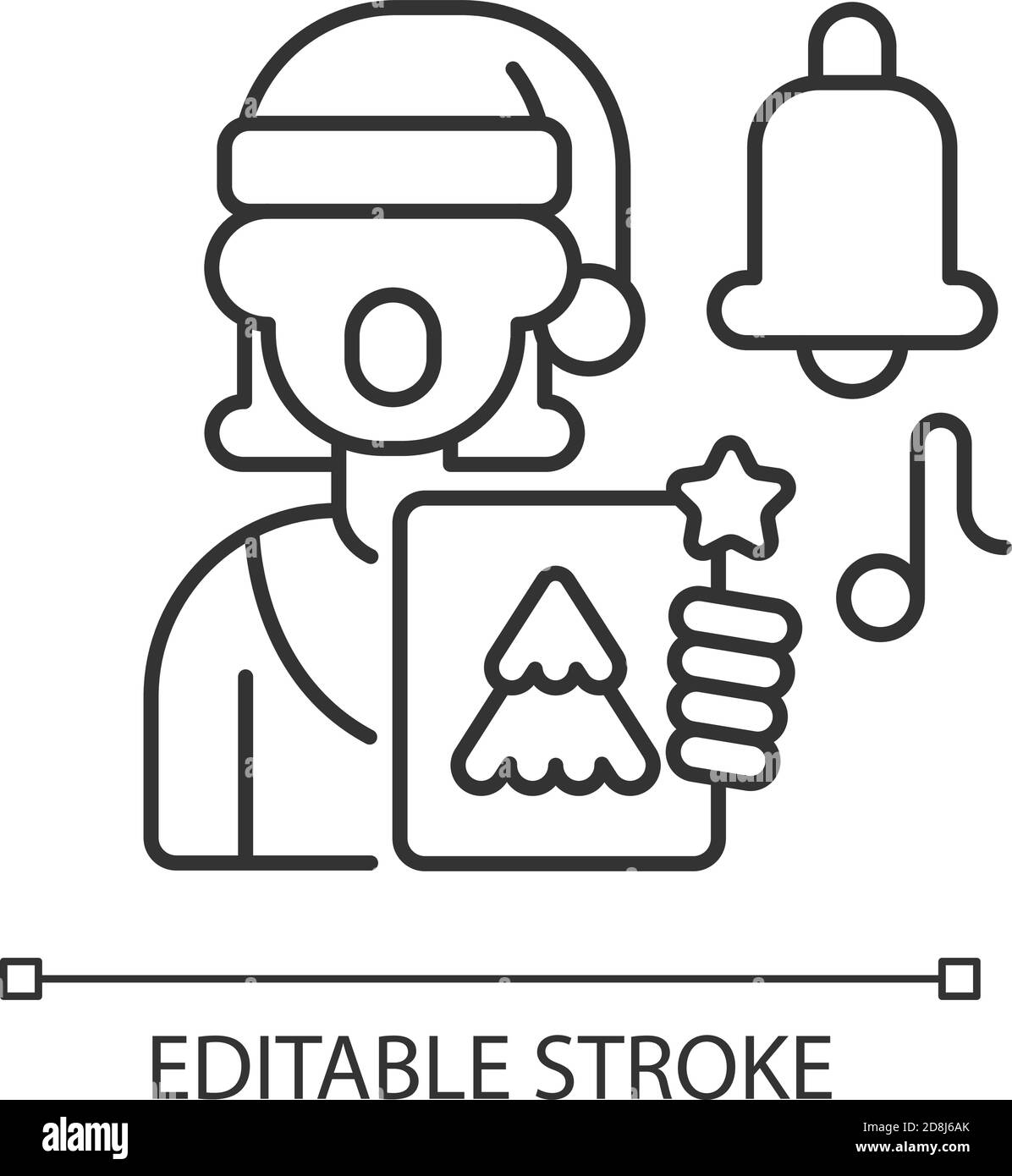 Choir christmas singing Black and White Stock Photos & Images - Alamy