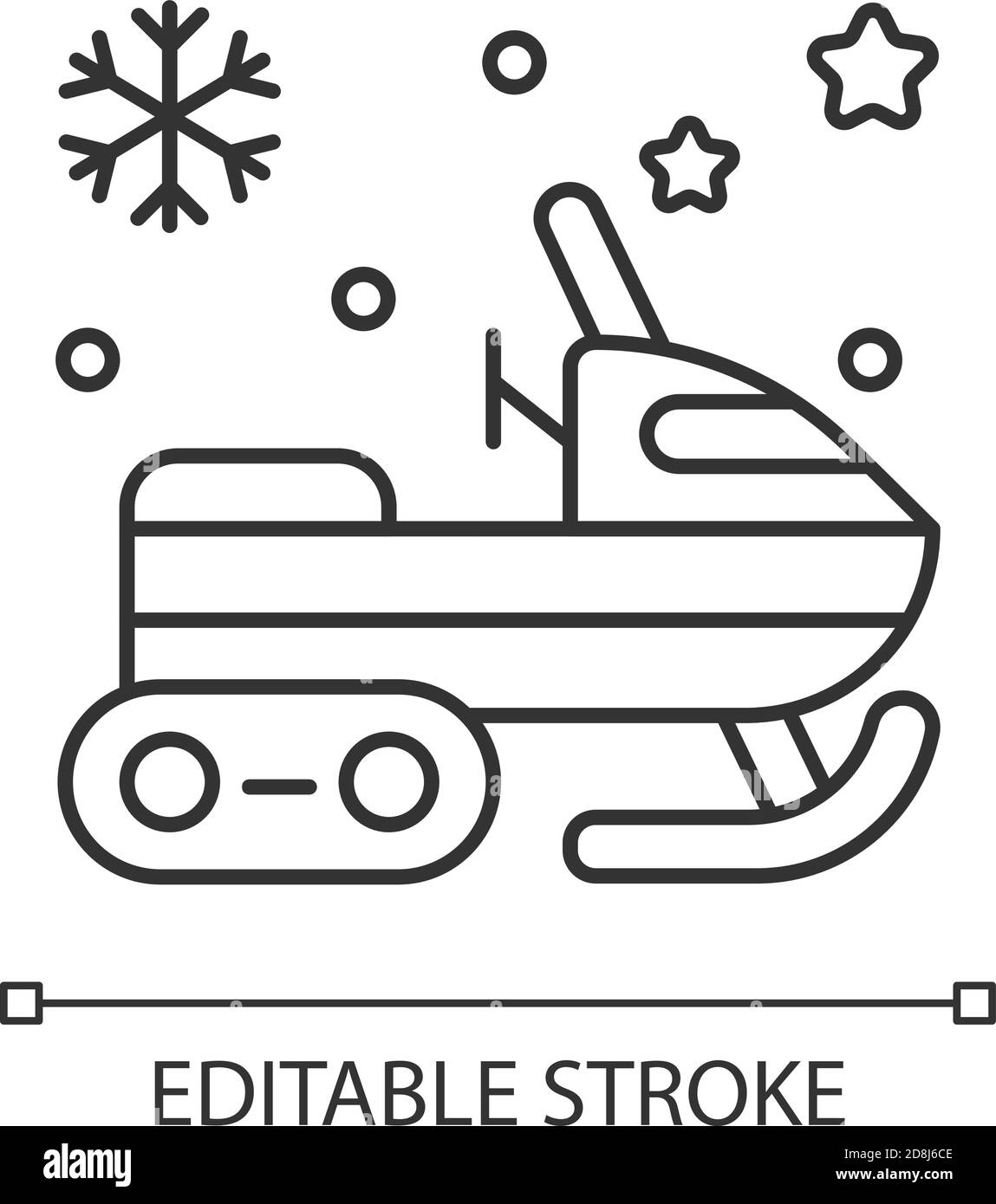 Snow scooter ride Stock Vector Images - Alamy