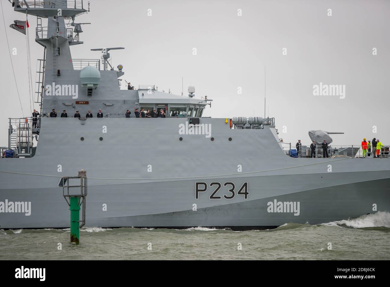 The new Royal Navy batch 2 (River Class) offshore patrol vessel HMS ...