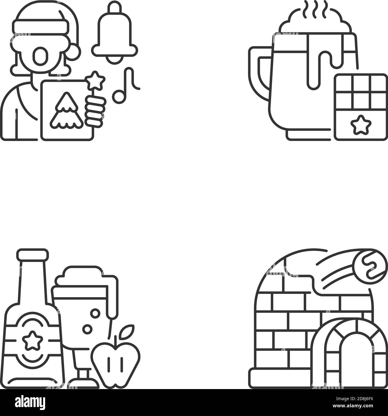 Winter holiday fun xmas Black and White Stock Photos & Images - Alamy