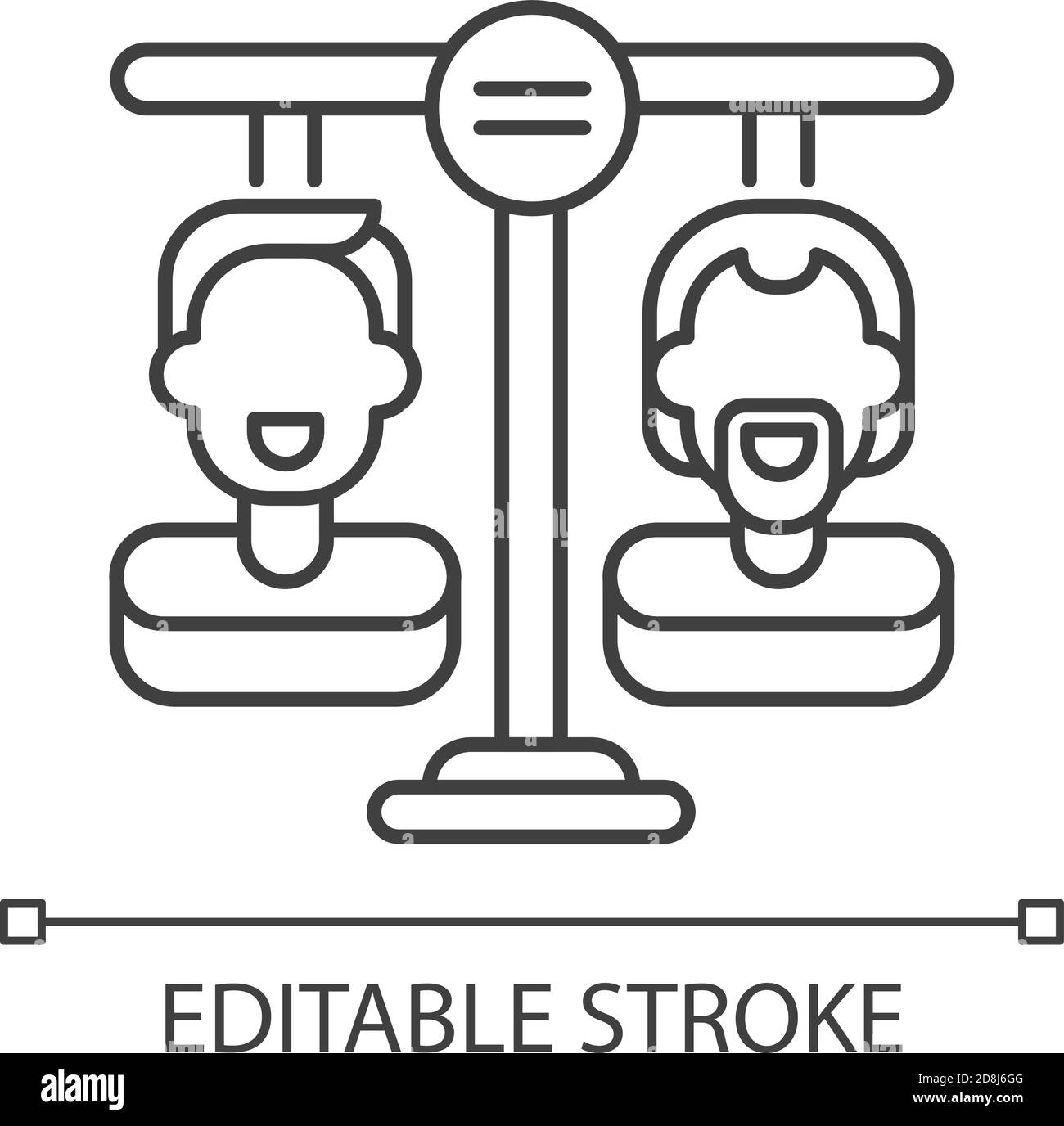 Equality land linear icon Stock Vector Image & Art - Alamy