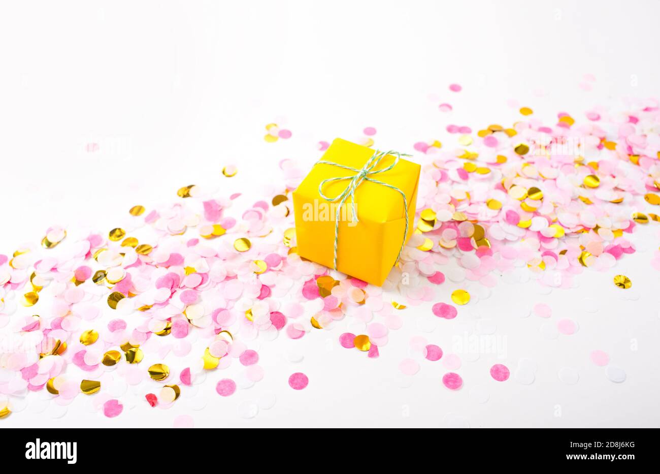 multicolored confetti on a white background view of superoo Stock Photo ...
