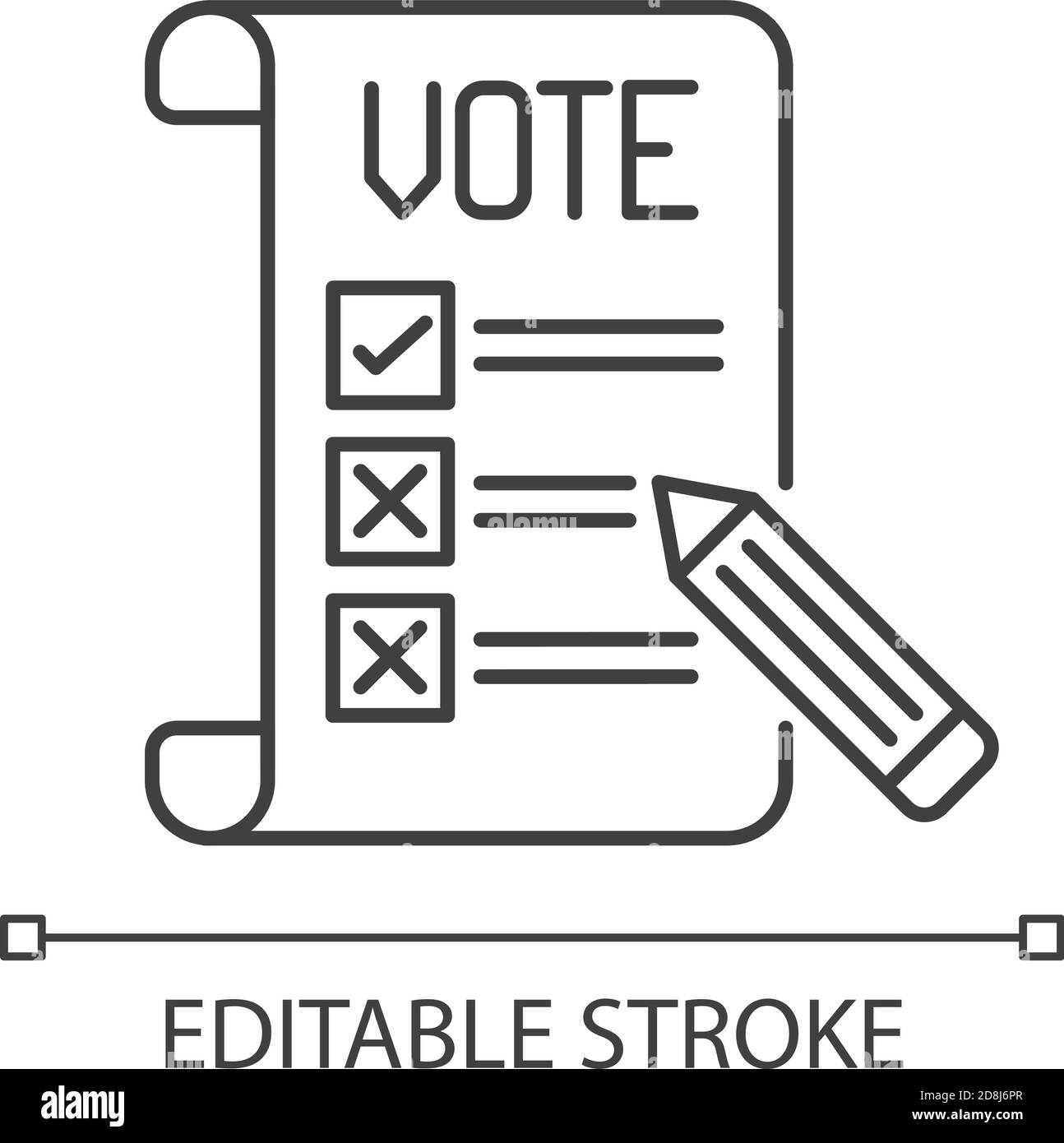 Voting ballot Black and White Stock Photos & Images - Alamy