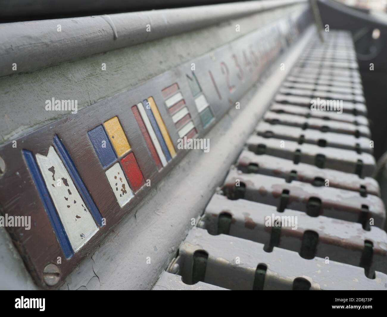 Flag locker aboard warship hi-res stock photography and images - Alamy