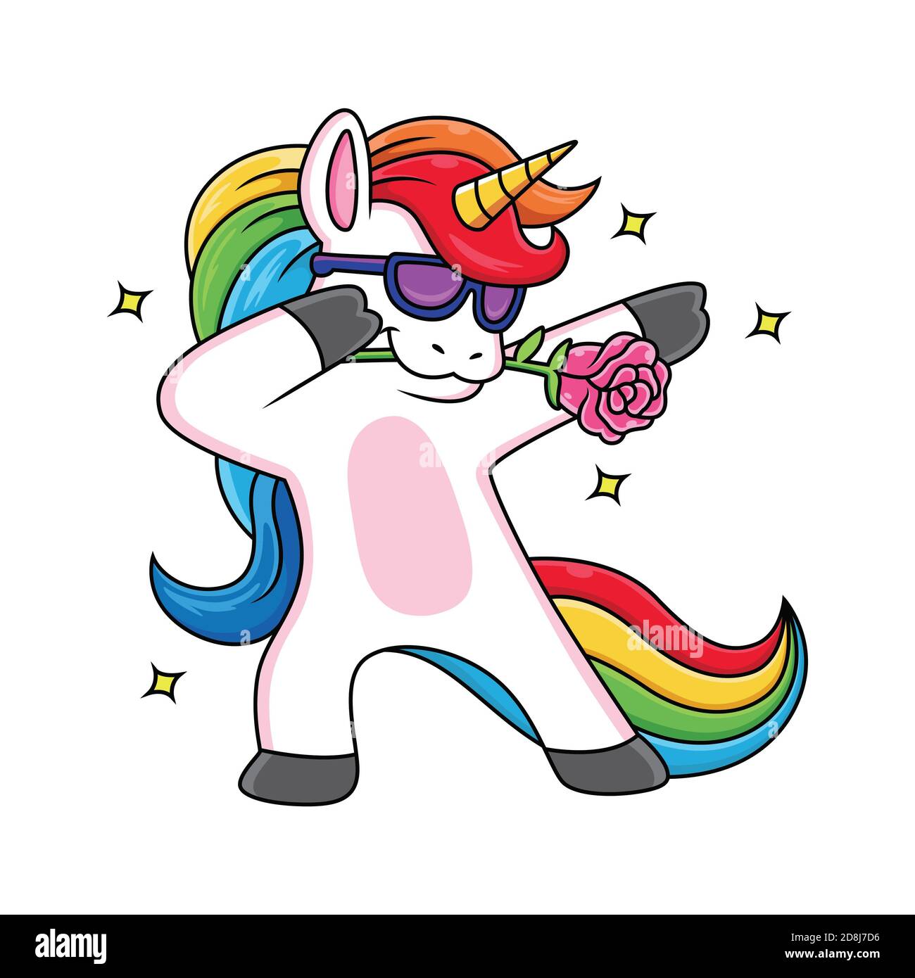 Cute cartoon unicorn hi-res stock photography and images - Alamy