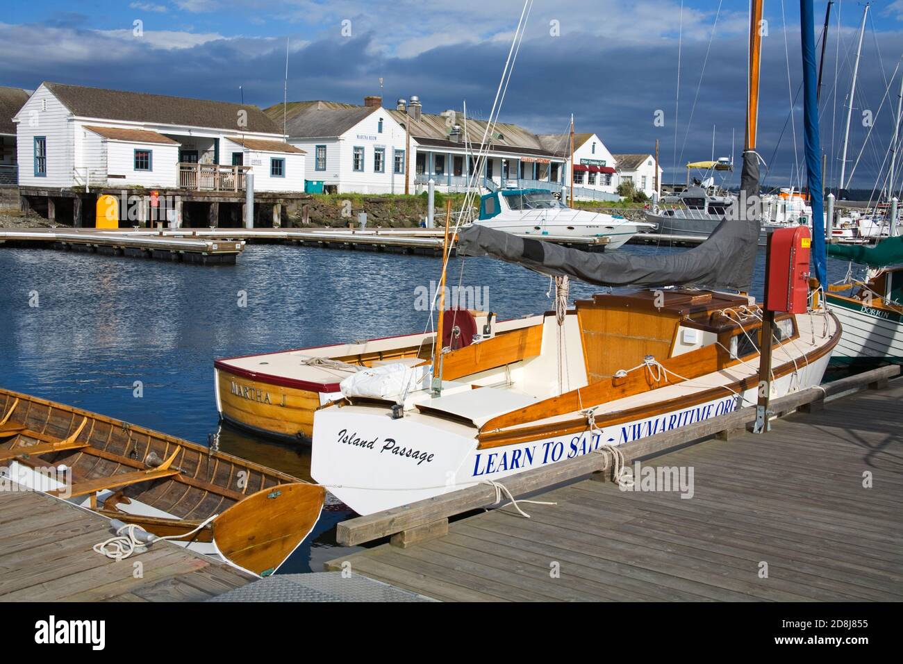 Point Hudson Marina, Port Townsend, Washington State, USA Stock Photo ...