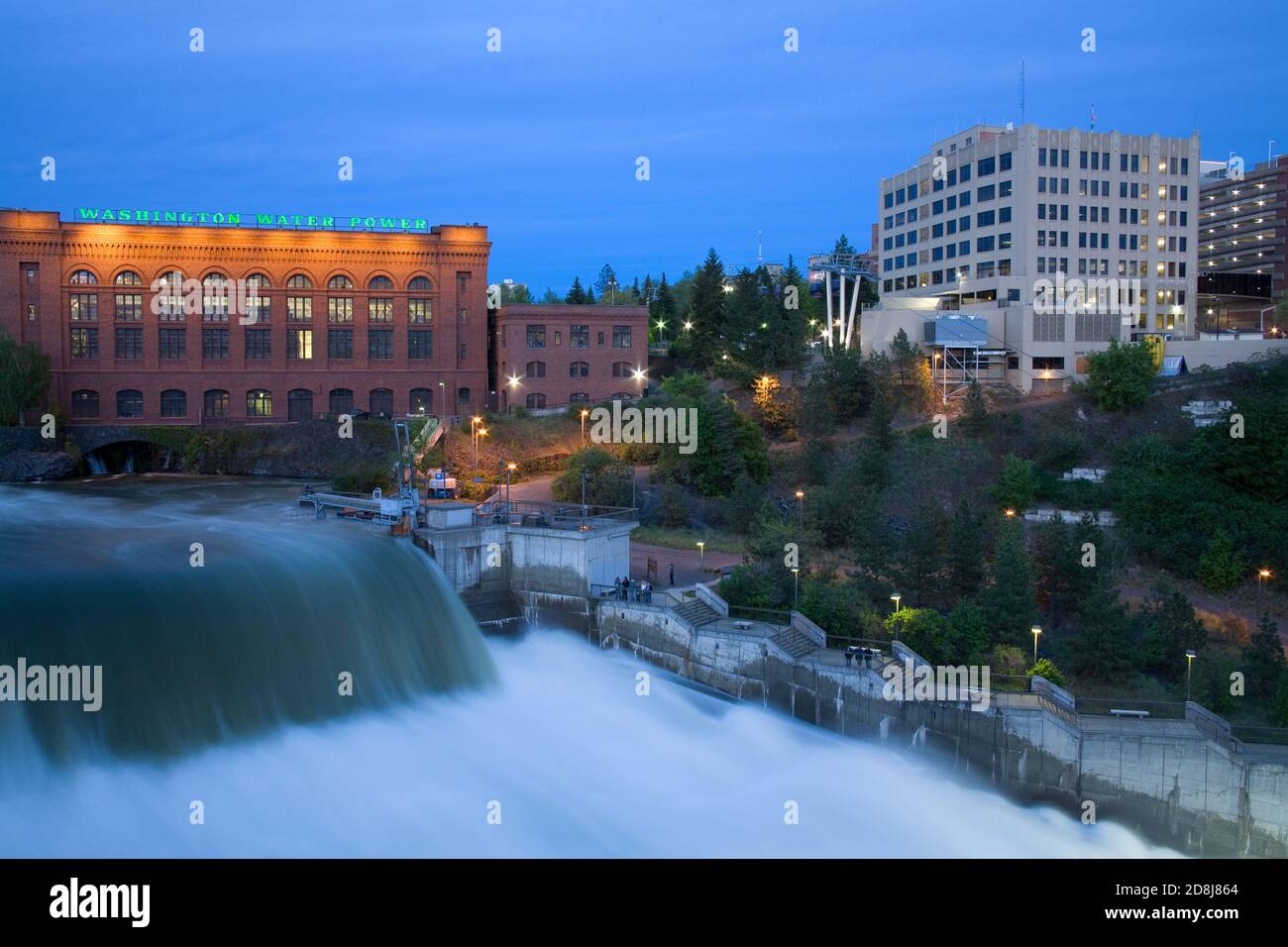 Lower Falls of Spokane River in Major Flood, Riverfront Park, Spokane ...