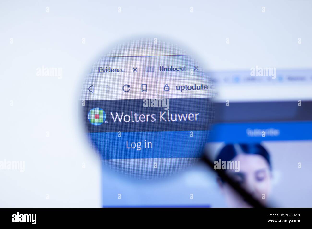 New York, USA - 29 September 2020: Wolters Kluwer uptodate.com company ...