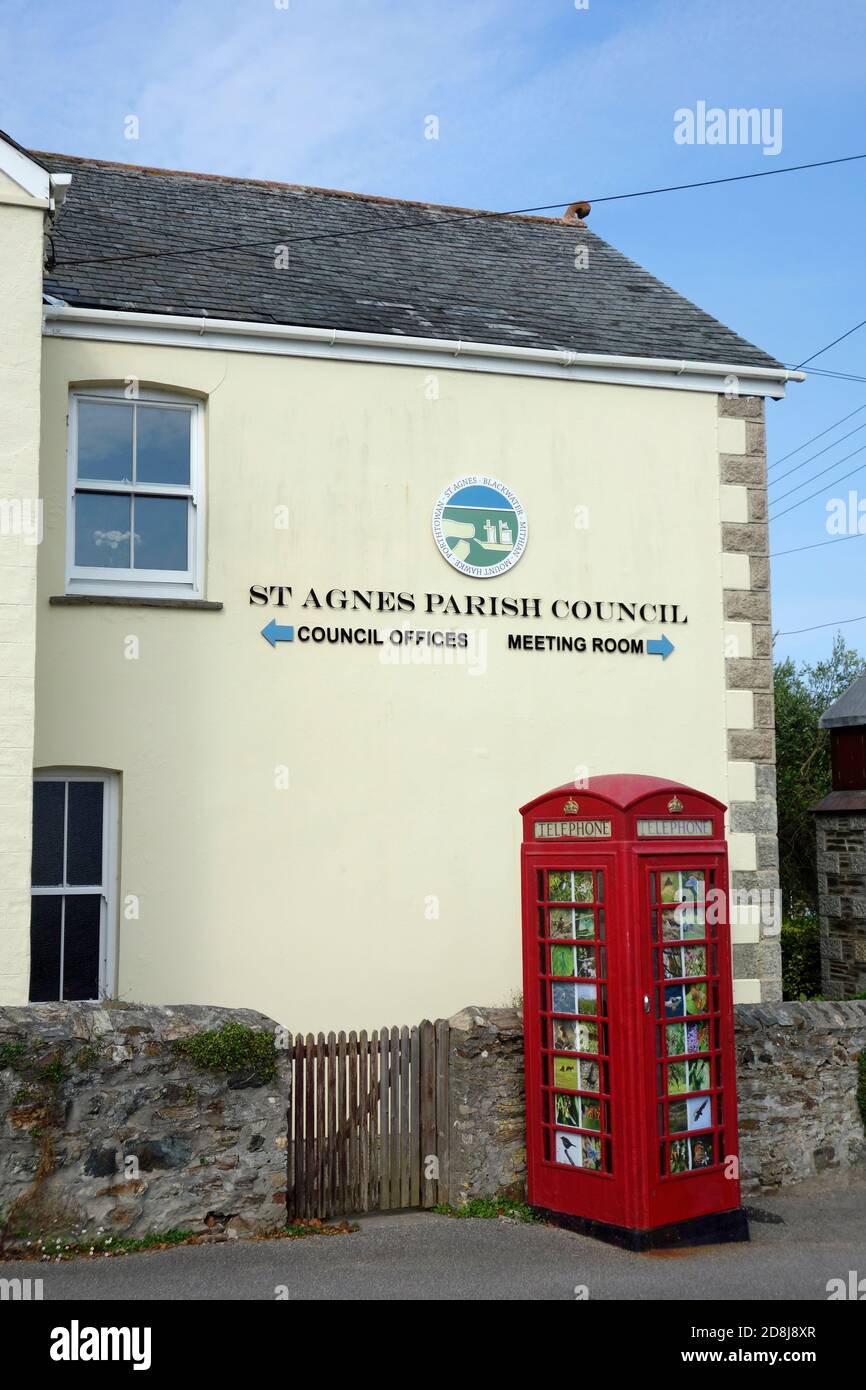 St Agnes Parish Council Offices, Cornwall, England, UK Stock Photo - Alamy