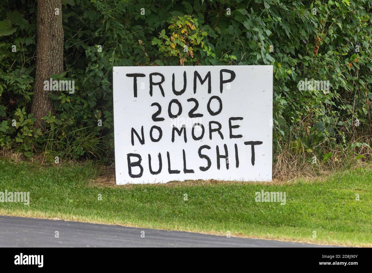 Homemade Trump sign in West Point, Iowa Stock Photo - Alamy