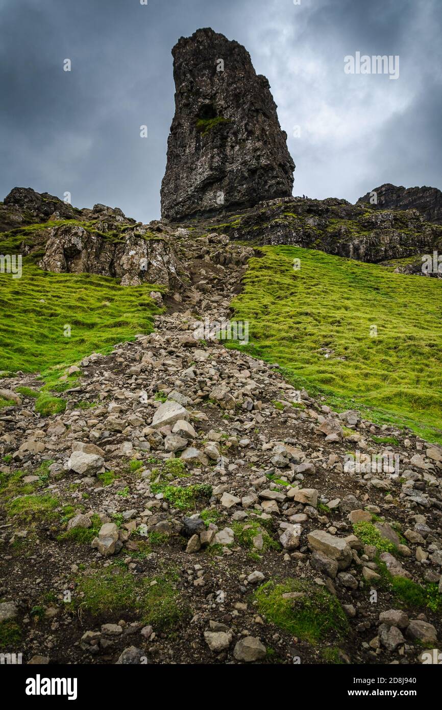 A rock formation in Old Man of Storr, Isle of Skye, Scotland Stock ...