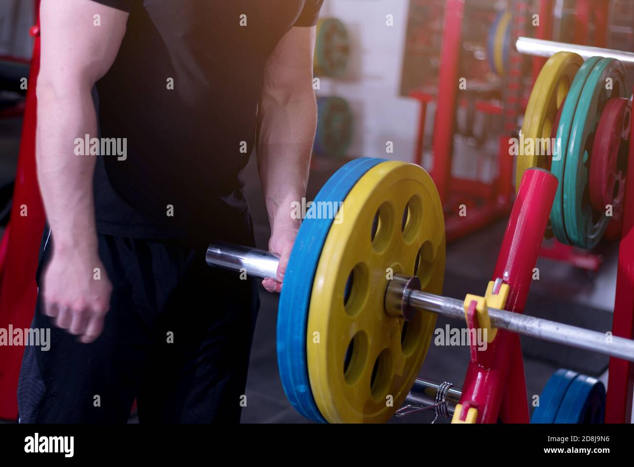 Hard Core Bodybuilding. Muscular athletic bodybuilder fitness model ...