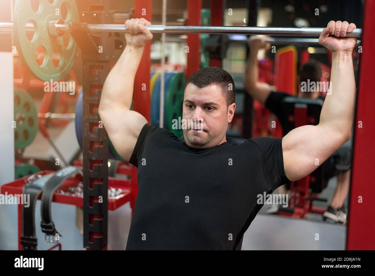 Hard Core Bodybuilding. Muscular athletic bodybuilder fitness model ...