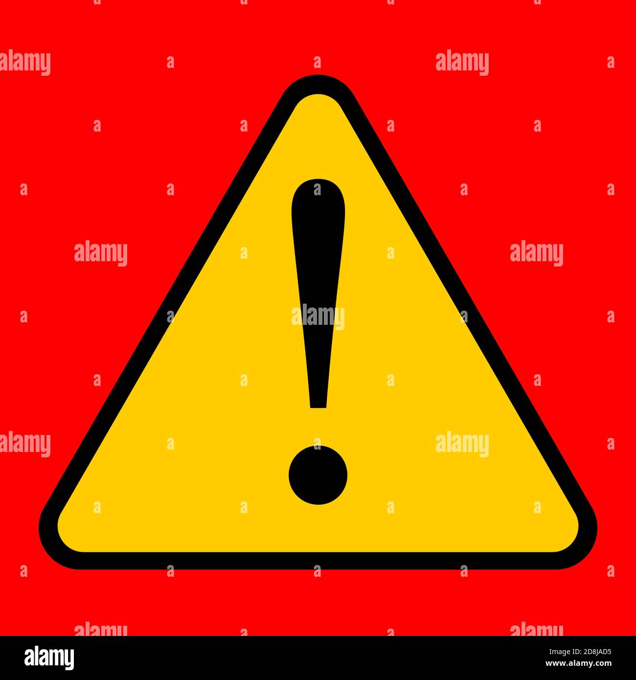 Exclamation mark road sign triangle hi-res stock photography and images ...