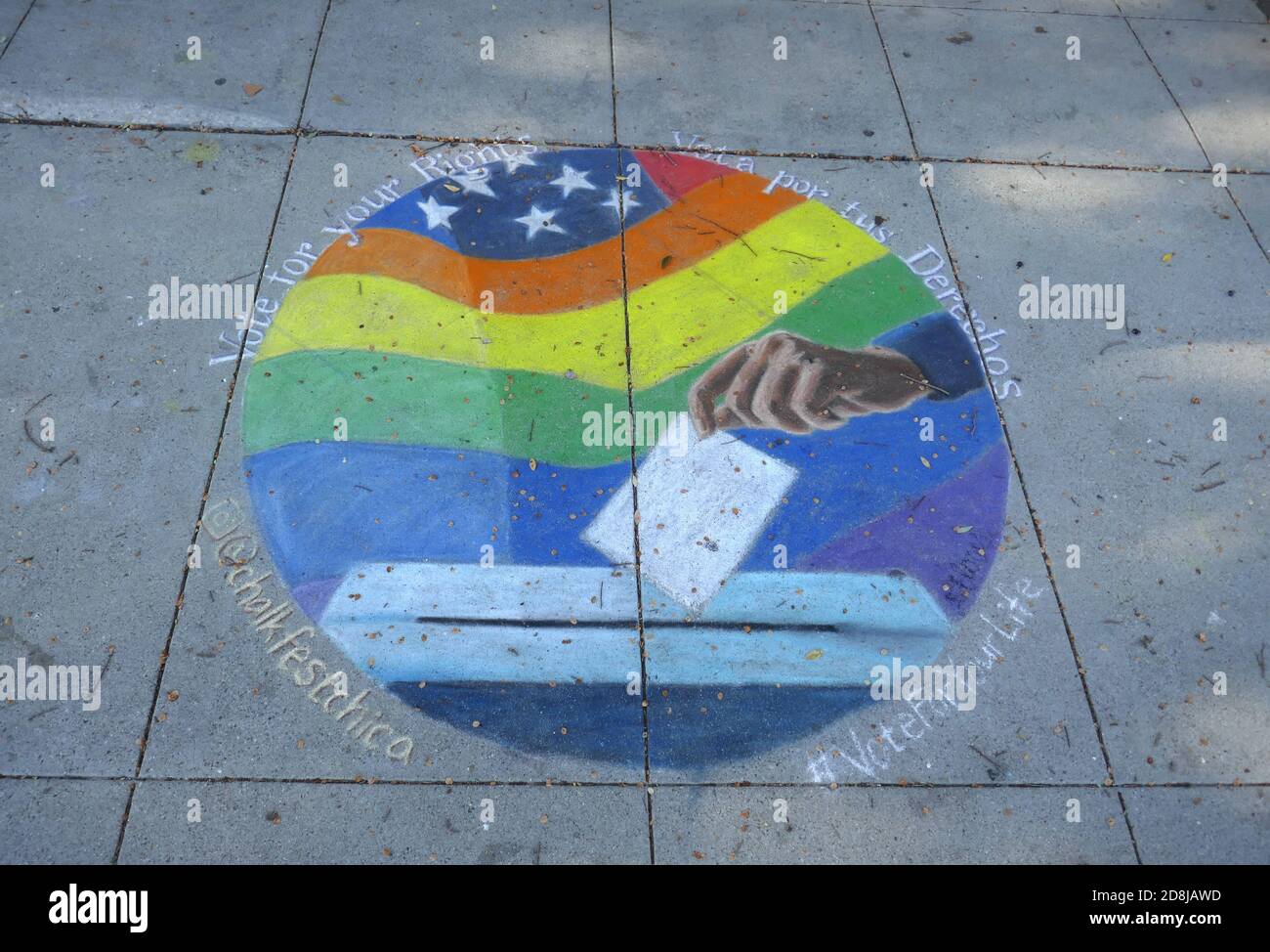 Los Angeles, California, USA 29th October 2020 A general view of Vote ...