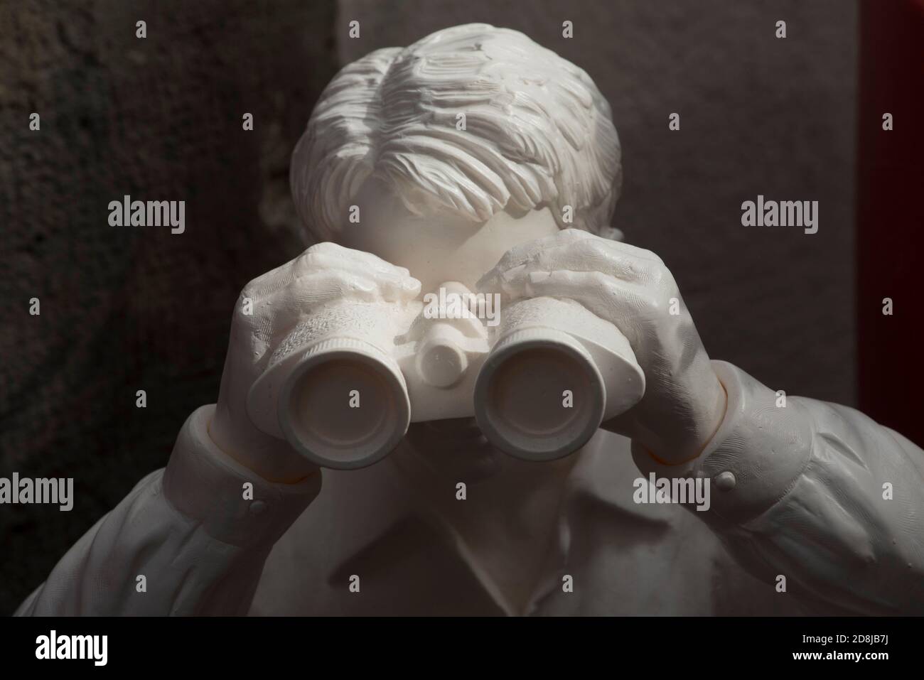a person looking through binoculars to view far away objects Stock ...